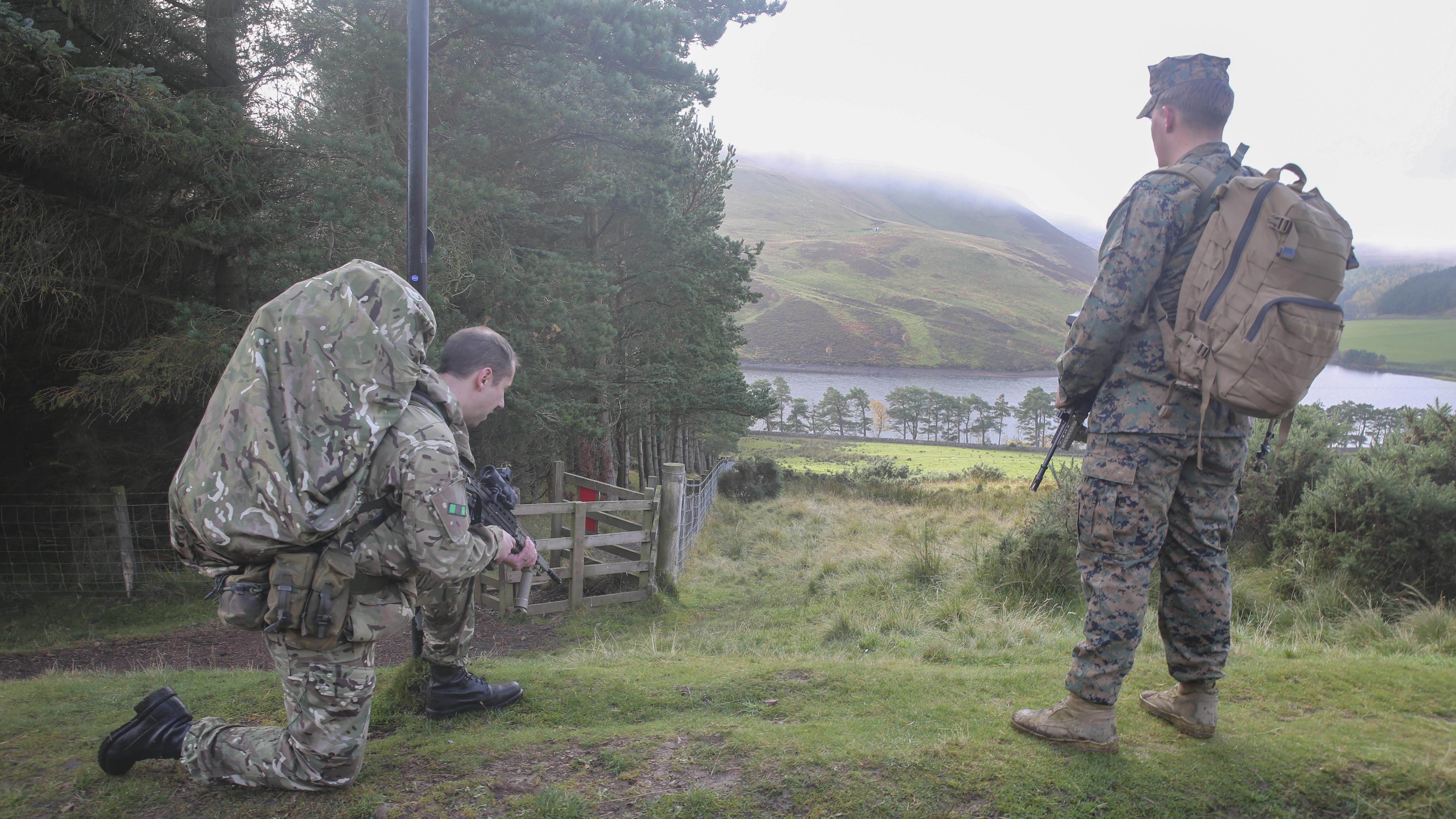 U.S. Marines, British Army team up for military skills exercise