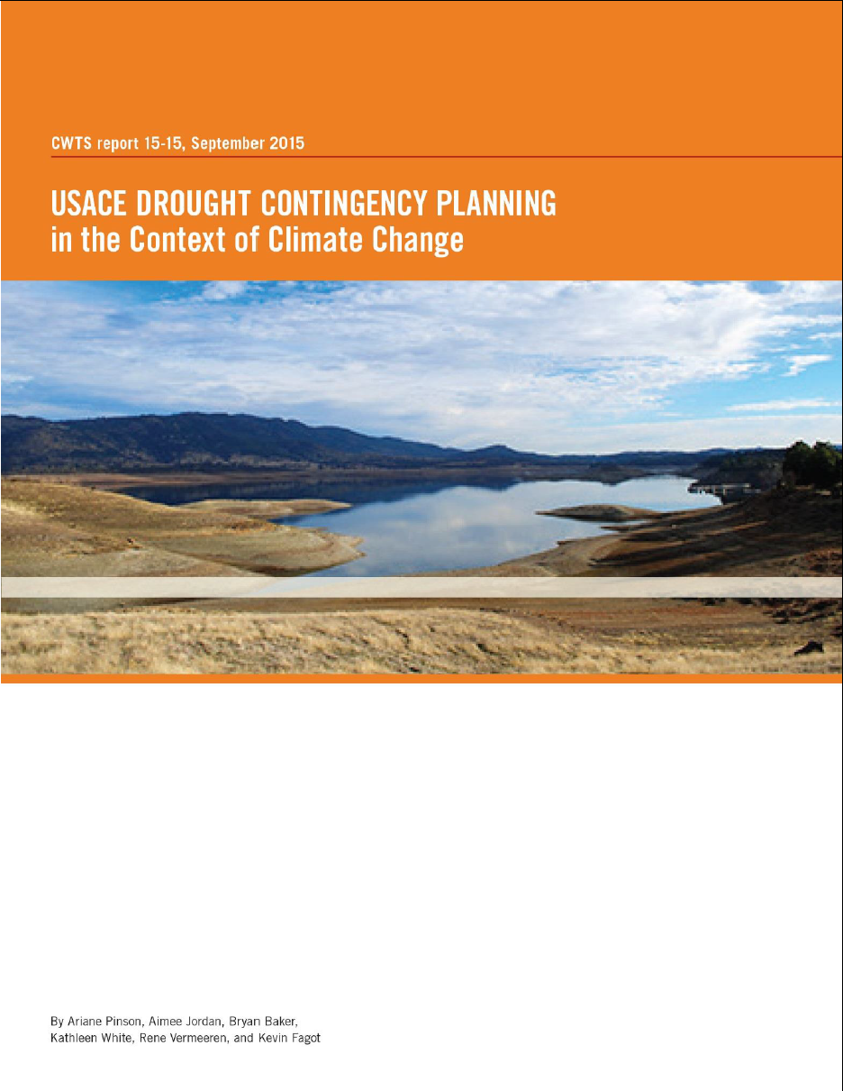 USACE Releases a Report on Drought Contingency Planning in the Context ...