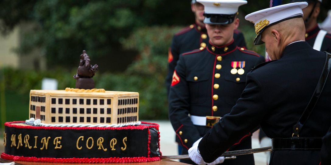 Commandant, Sergeant Major of the Marine Corps celebrate 240th Marine ...