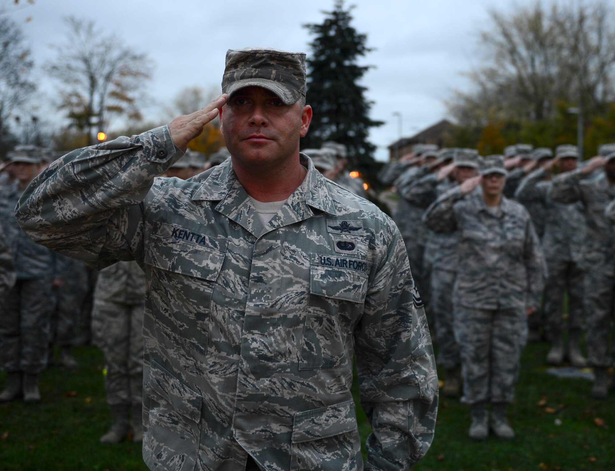 Lakenheath Airmen honor veterans during retreat > Royal Air Force ...