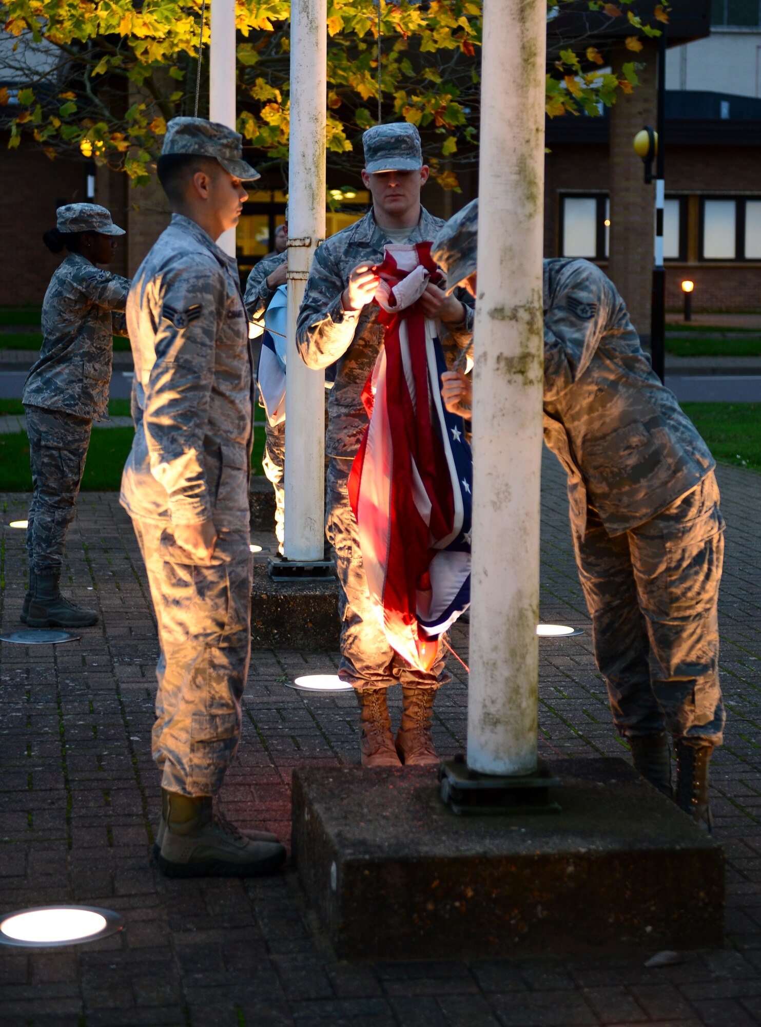 Lakenheath Airmen honor veterans during retreat > Royal Air Force ...