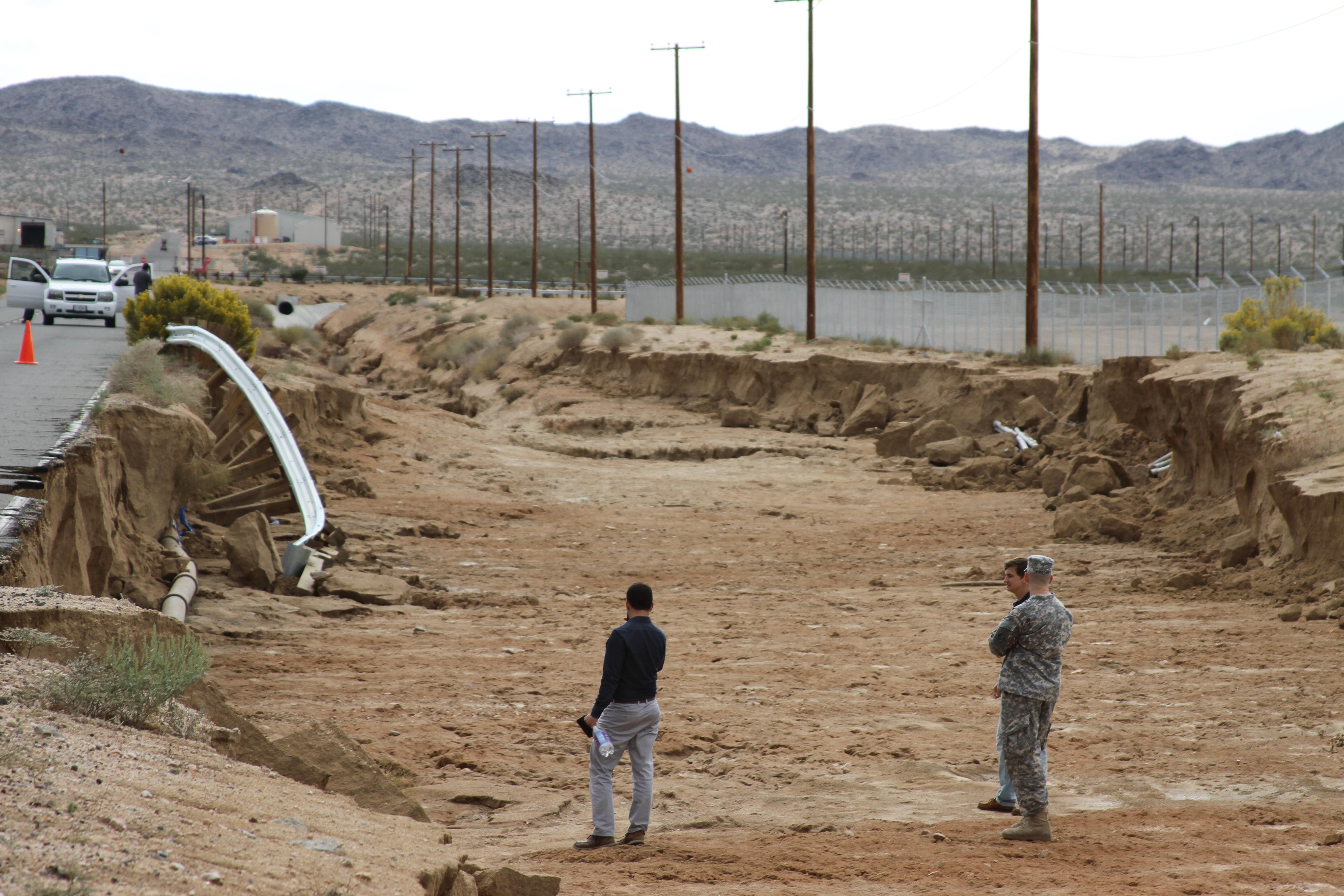 Corps sends team to Fort Irwin to assess recent storm damage > Los ...