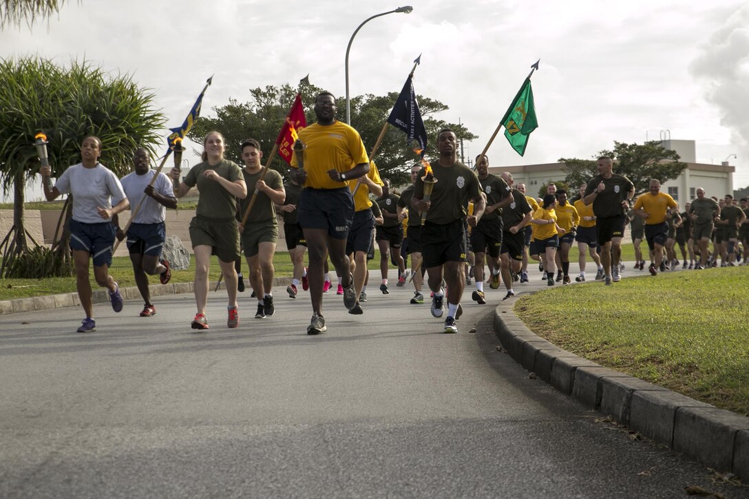 H&S BN PMO participates in Olympic torch lightning