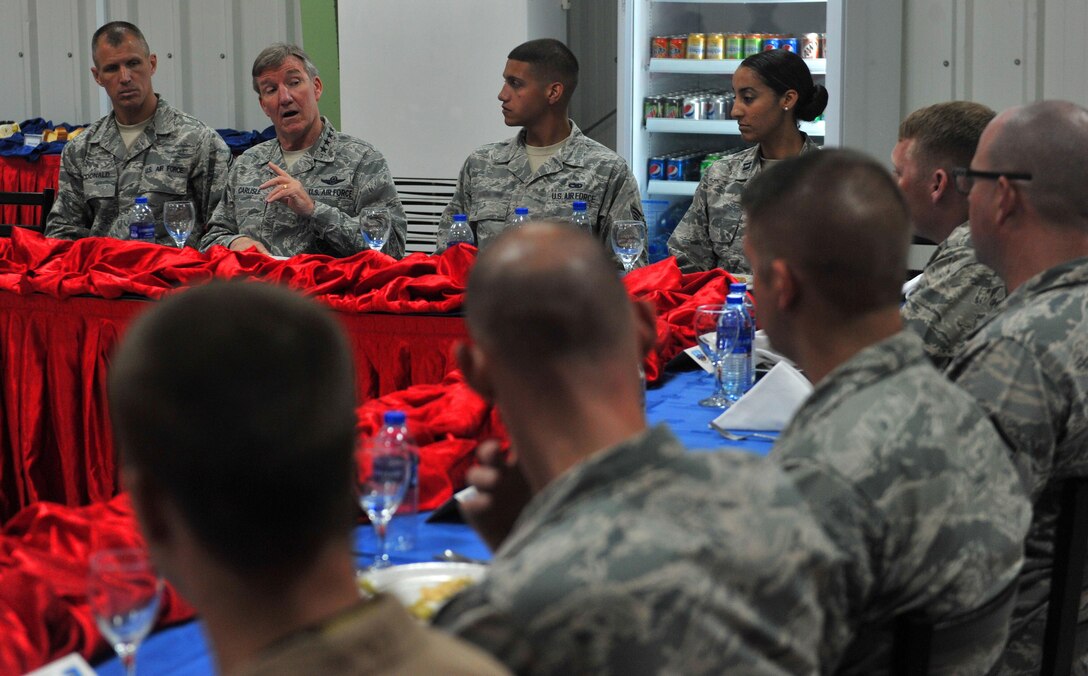 COMACC visits one of Air Force’s most diverse combat wings