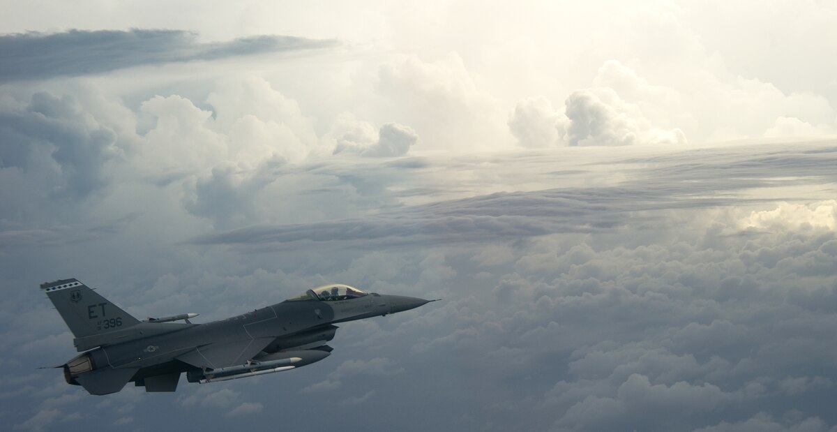 F-16 in flight > Eglin Air Force Base > Article Display