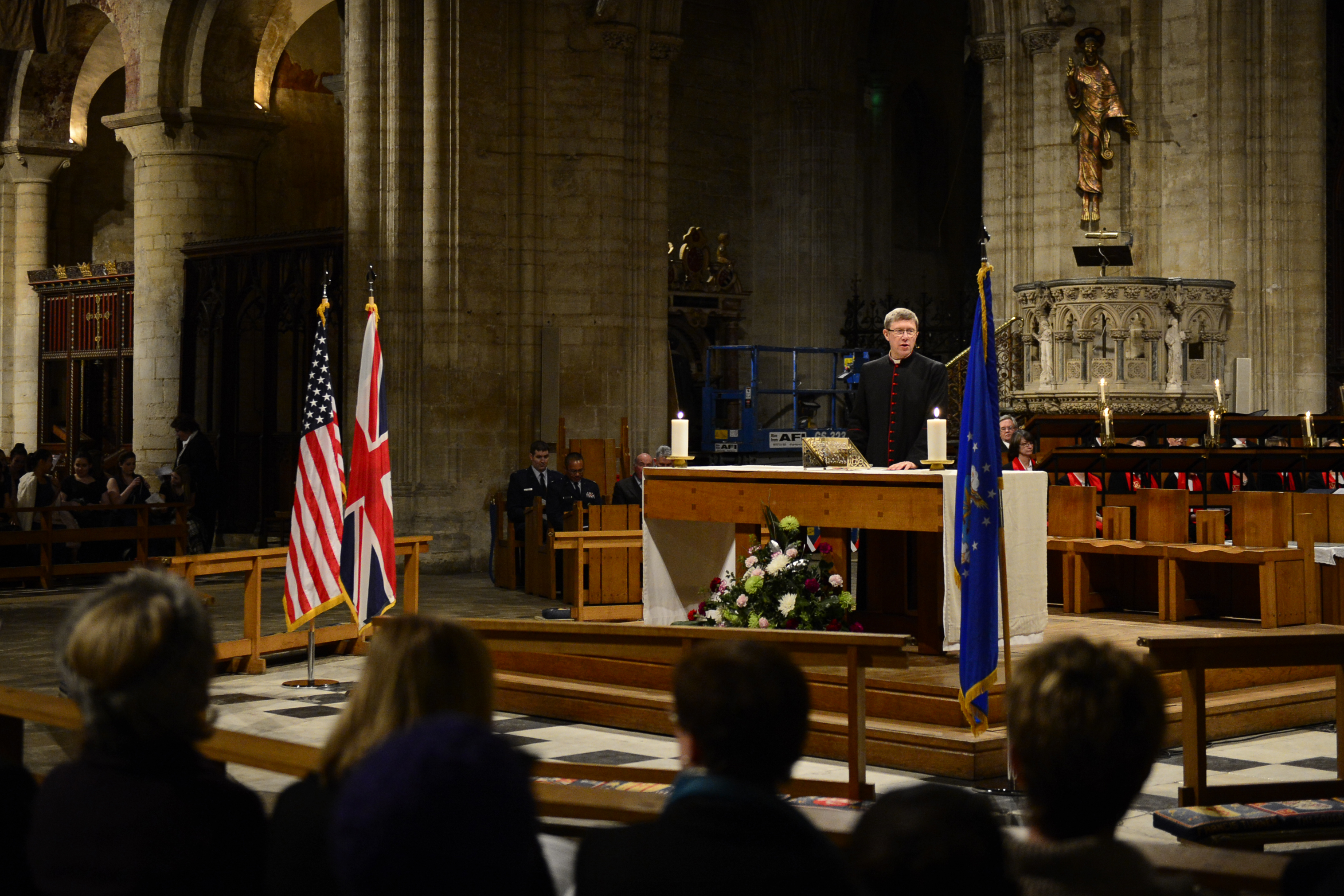 Airmen celebrate Thanksgiving Eve at Ely Cathedral