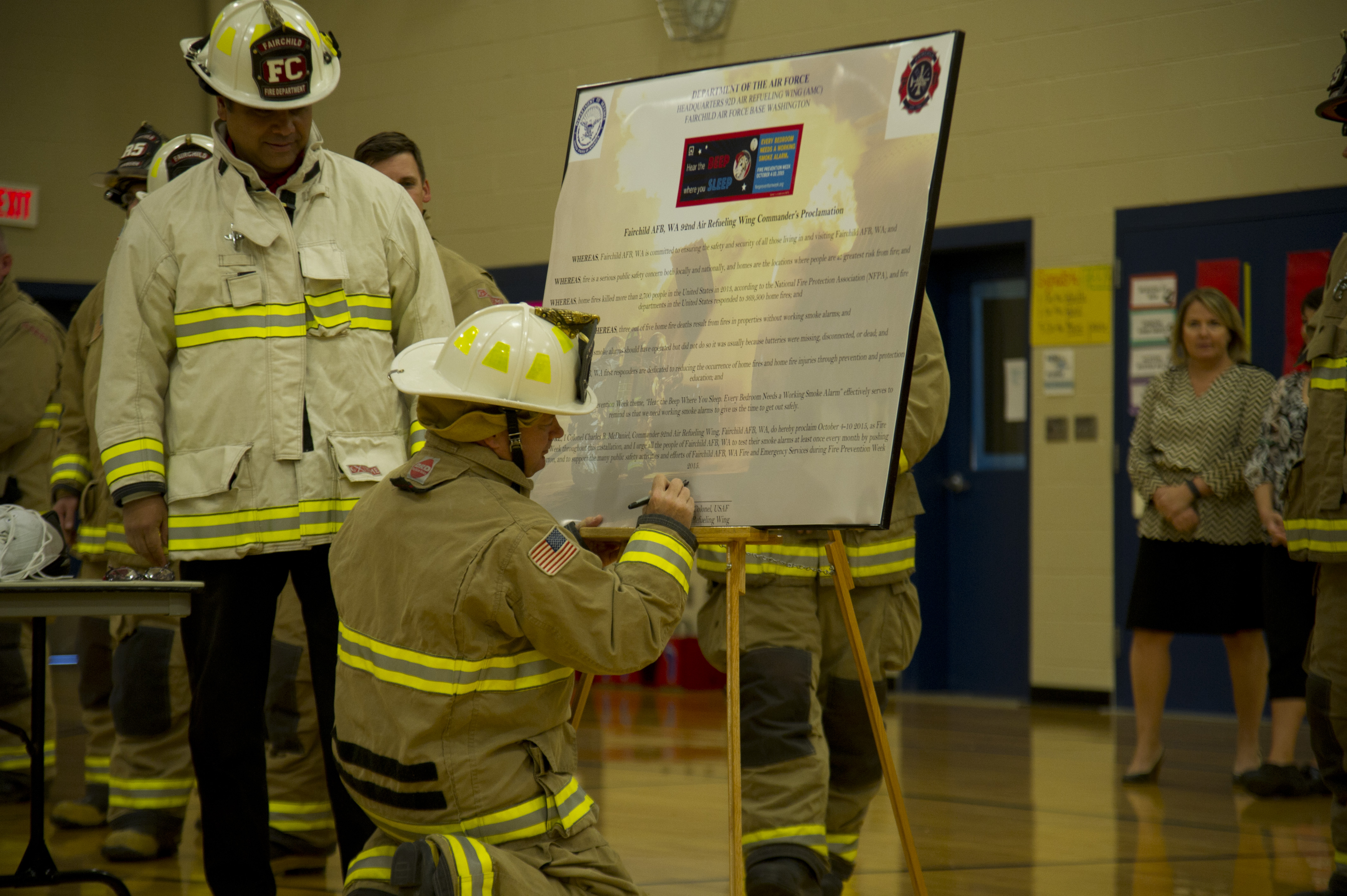 Alarms raised! Fire Prevention Week sounded > Fairchild Air Force Base ...