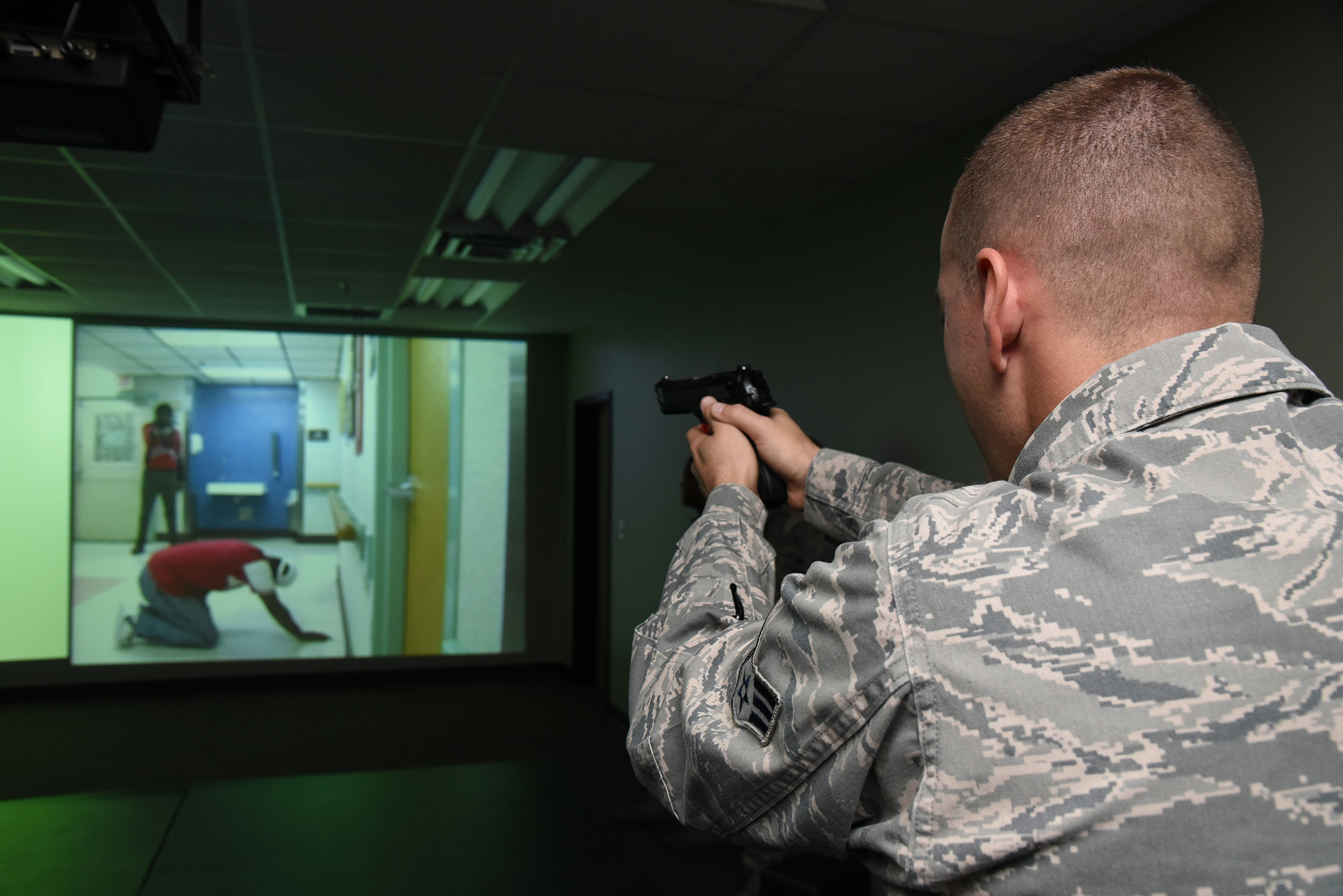 403rd Security Forces Squadron use virtual weapons training > 403rd ...