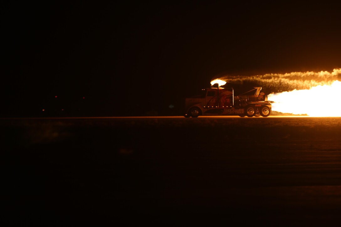 Shockwave Jet Truck lights up Miramar Air Show