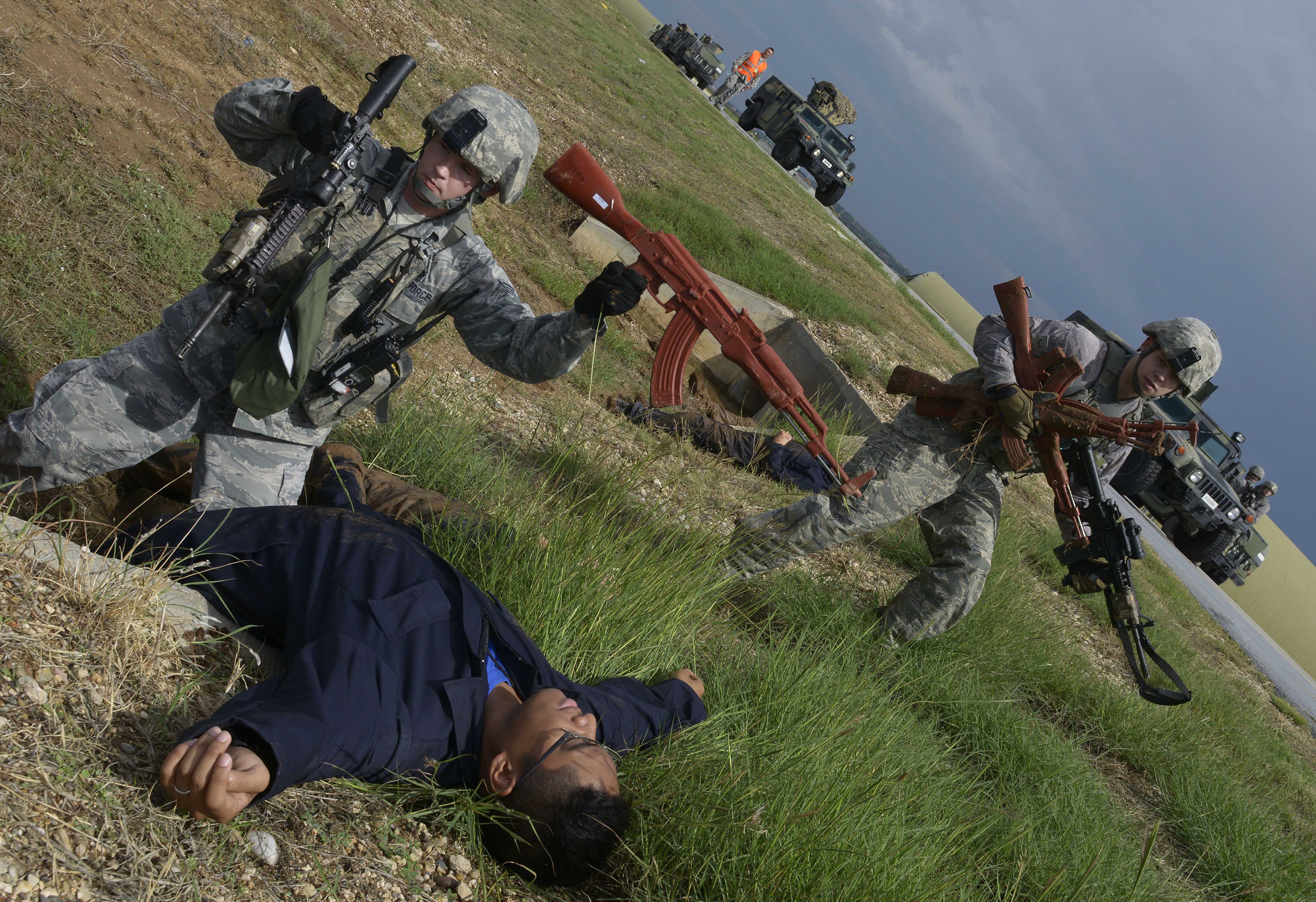 39th ABW Airmen train during exercise