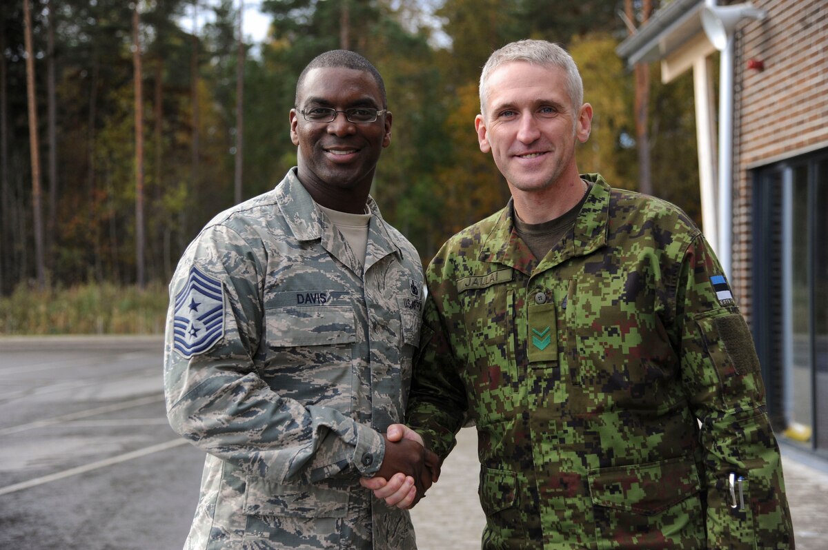 USAFE-AFAFRICA Command Chief visits deployed Airmen in Estonia ...