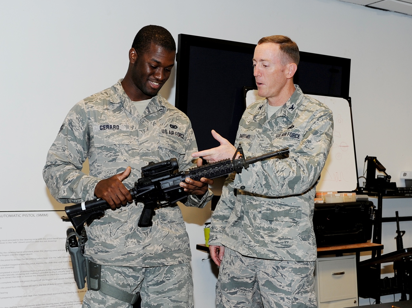 AETC SF chief tours Columbus AFB defender facilities