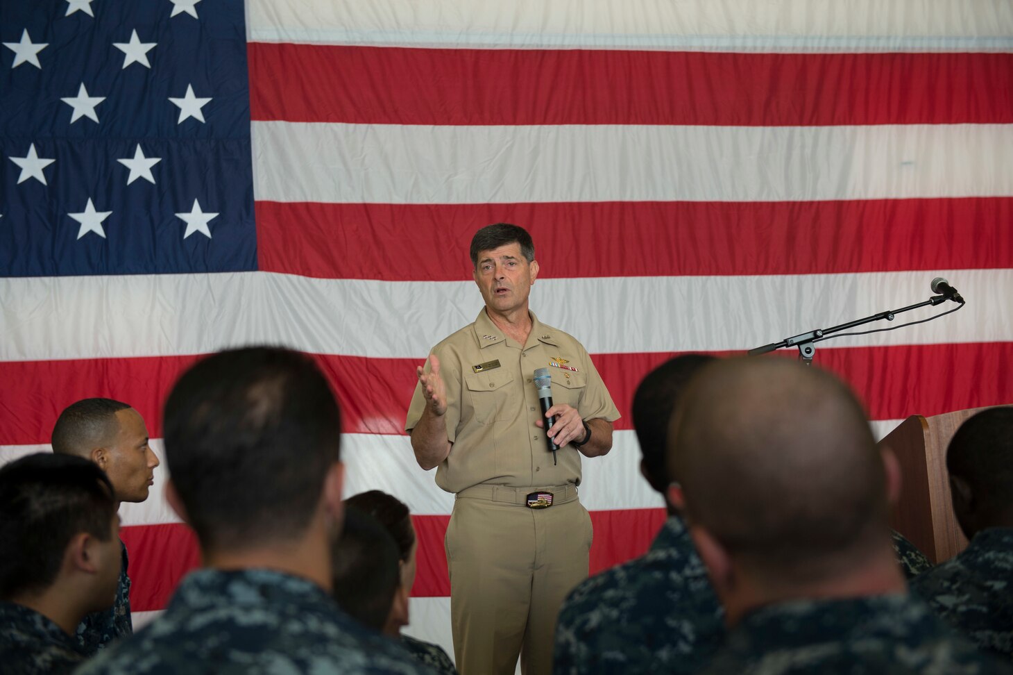 Visit by Chief of Naval Personnel Vice Adm. Bill Moran to NAS Sigonella ...