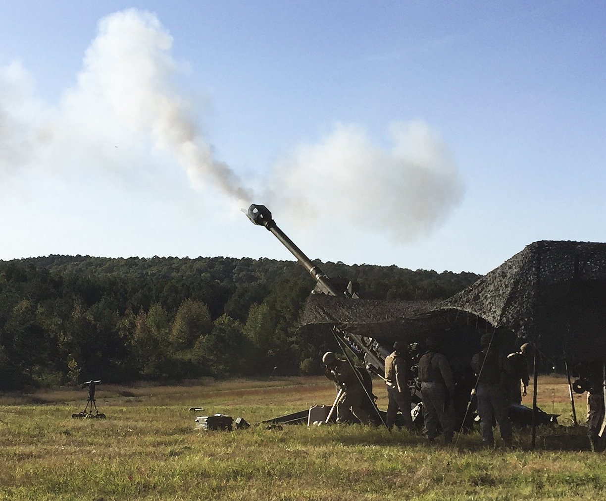 Mike Battery trains at Pelham Range