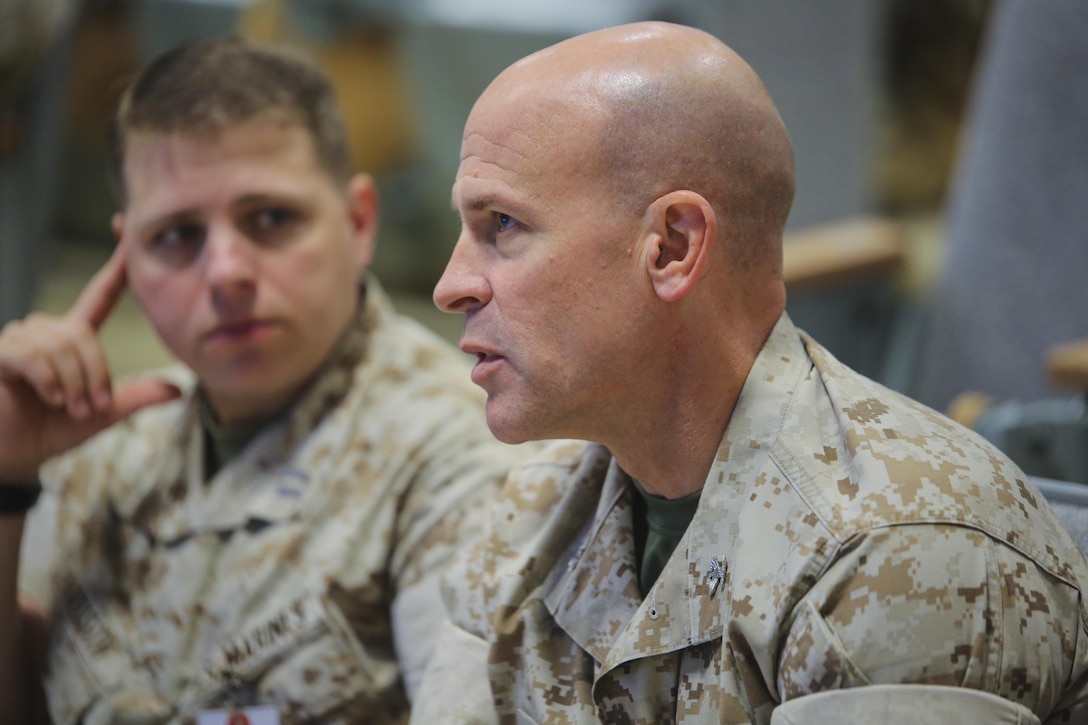 Senior leadership conducts warfighting PME for MEFEX 2016