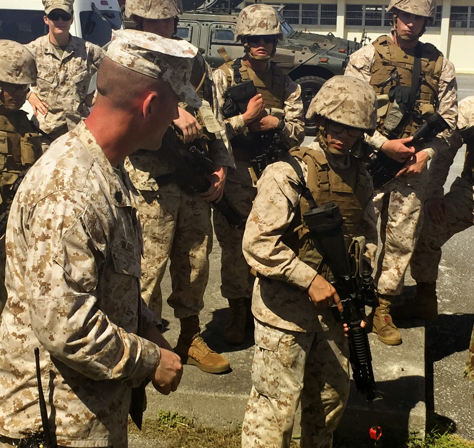 SAF Marines reinforce military police