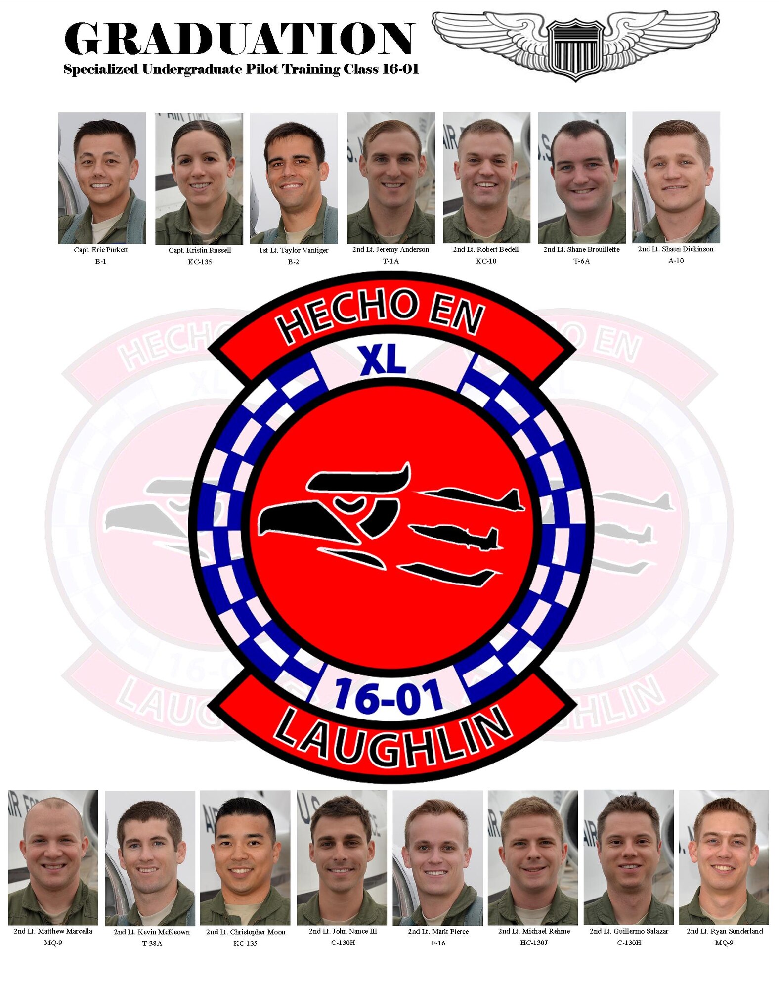 SUPT Class 16-01 set to graduate > Laughlin Air Force Base > Display