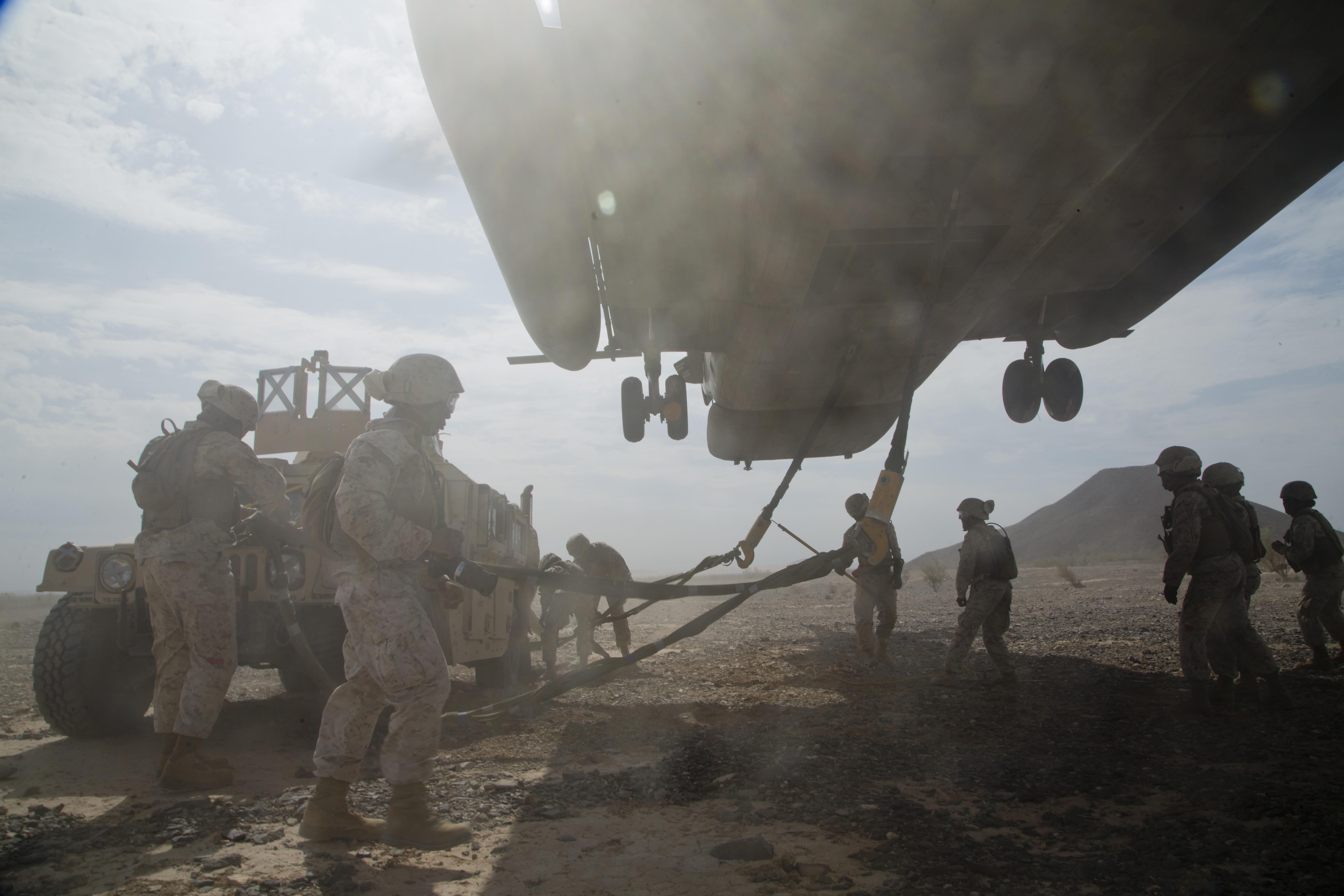 Marines Sling-Load Humvee During Tactics Exercise | U.S. Department of War