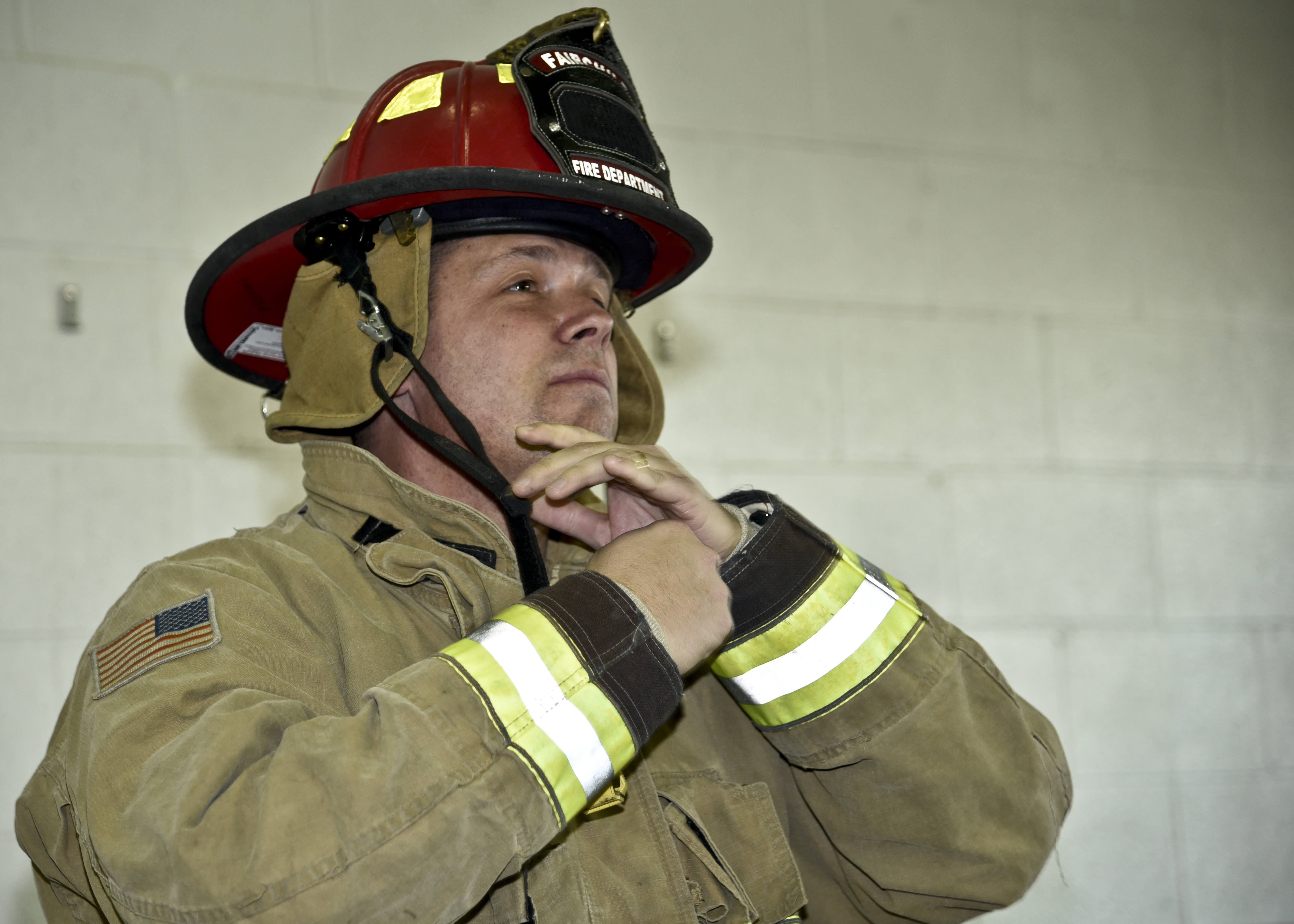 Base leadership learns what it takes to be a firefighter > Fairchild ...