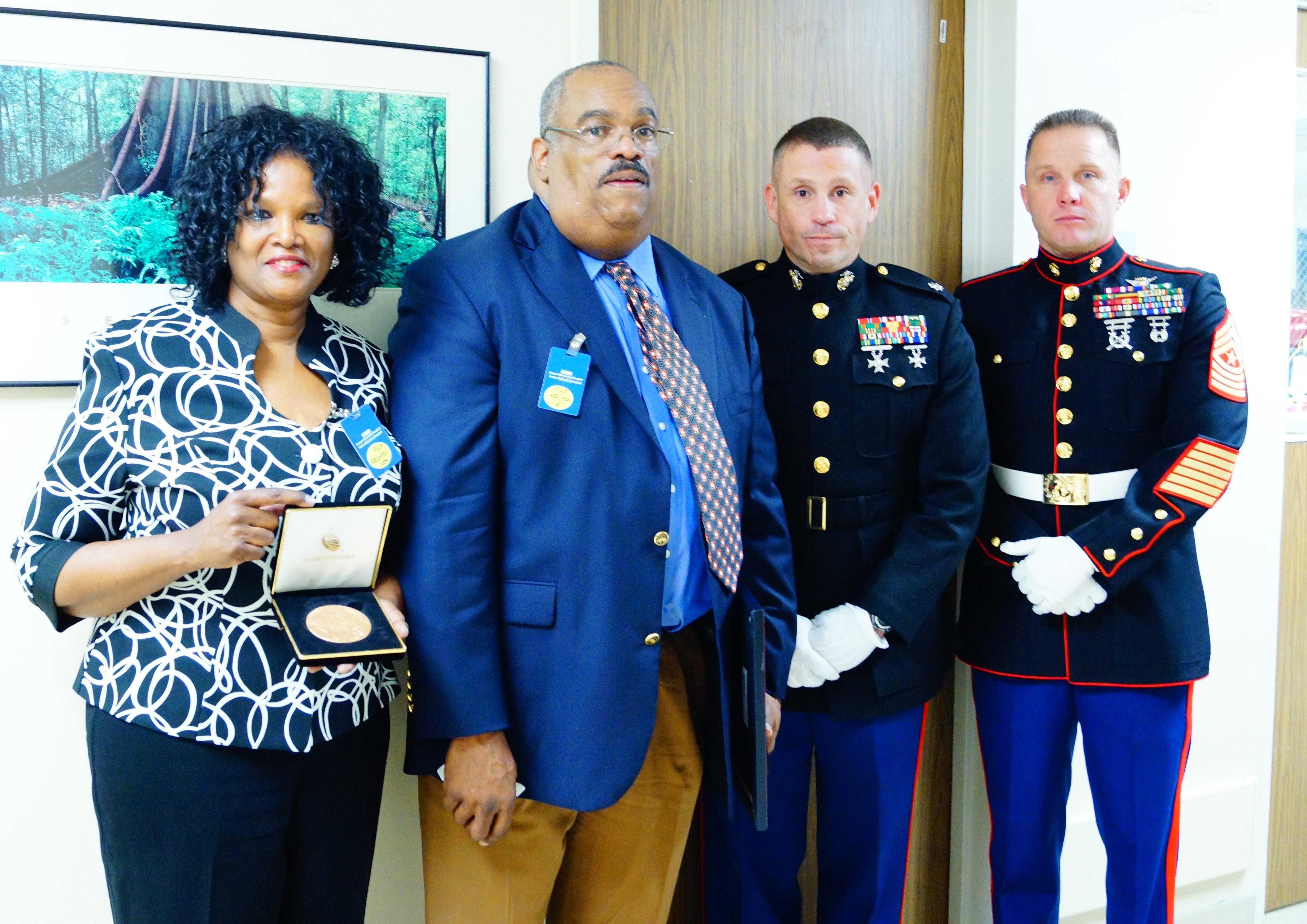 Families of Detroit Montford Point Marines presented with Congressional ...