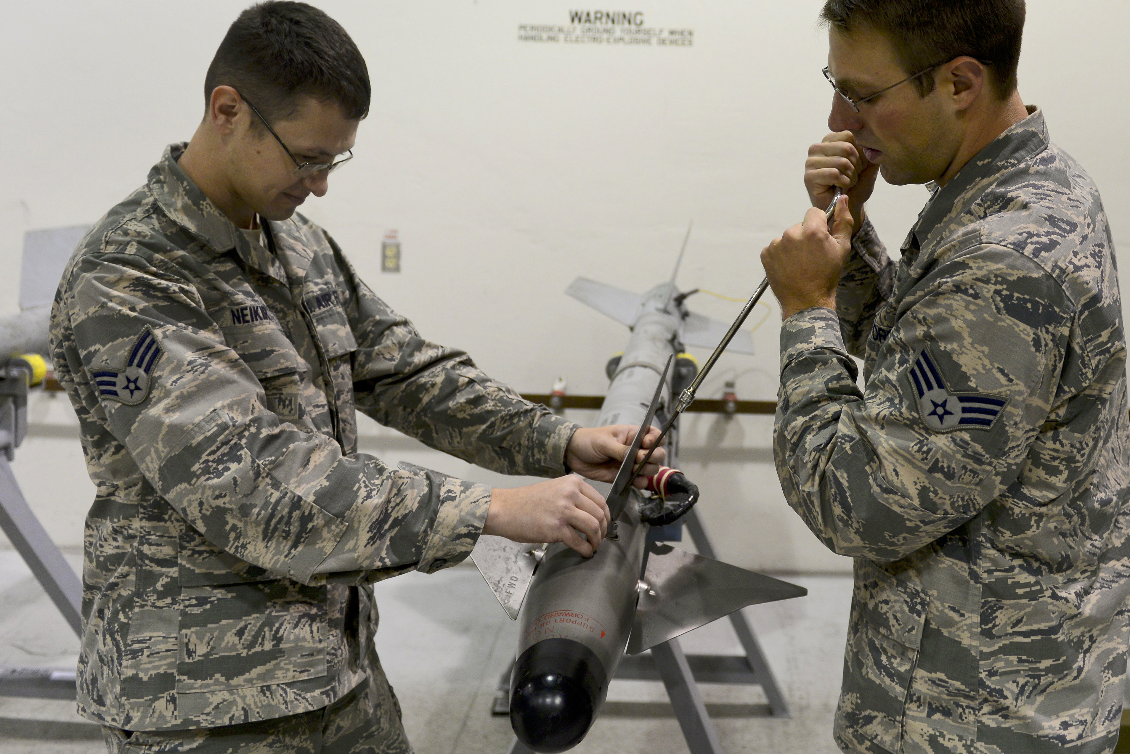 Safety first; Airmen inspect Raptor Munitions > Joint Base Langley ...