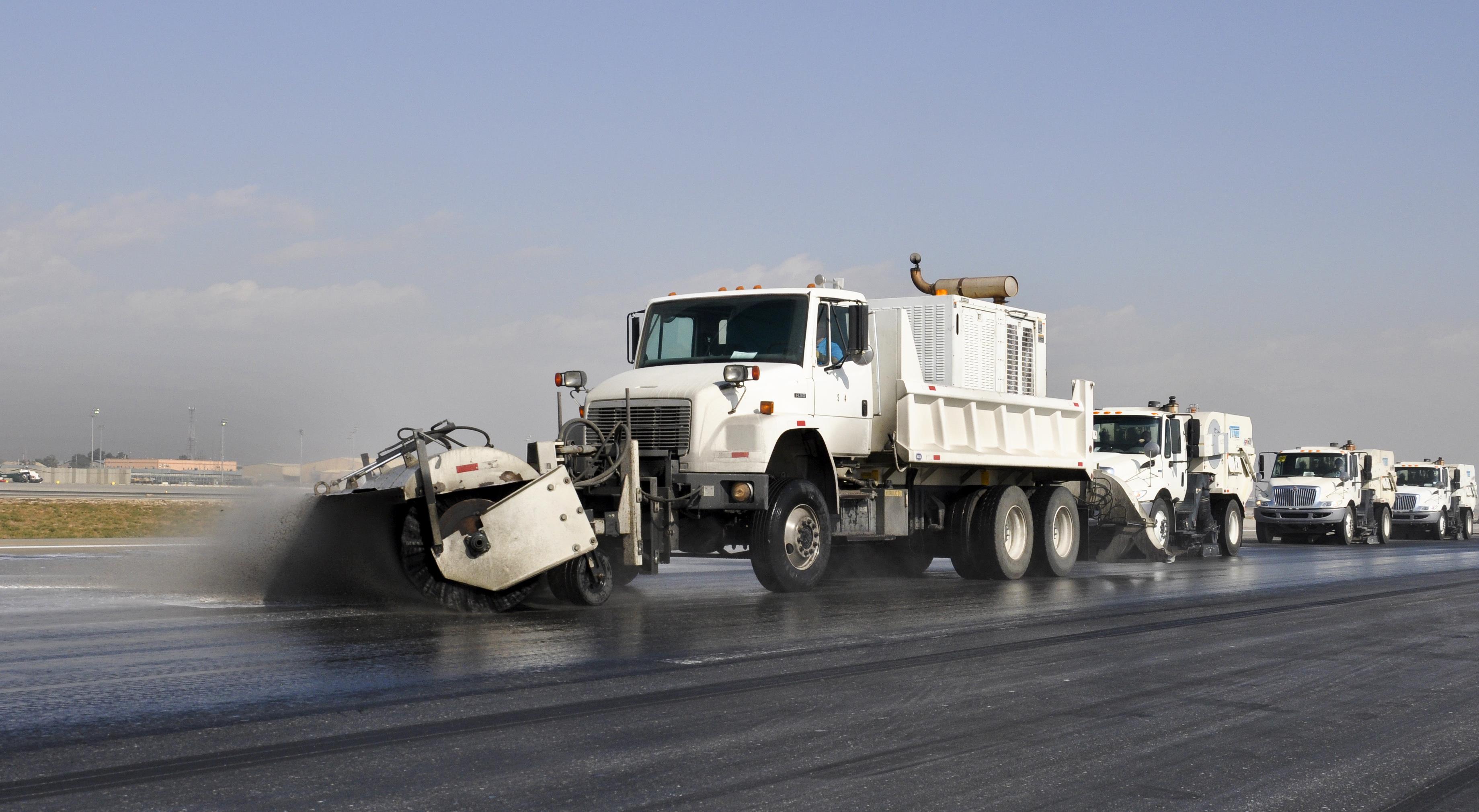 Removing Runway Rubber