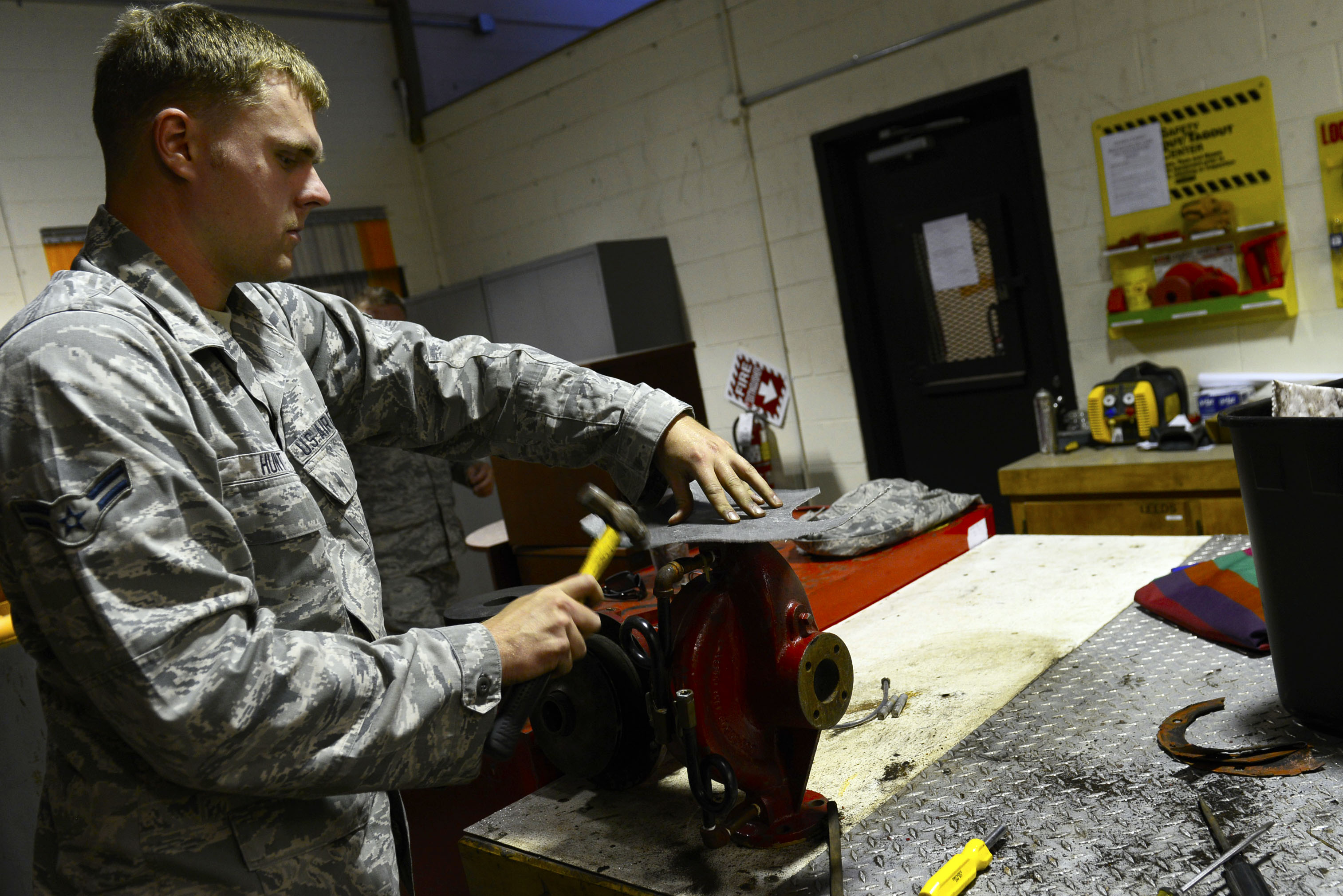 HVAC Airman hammers out the details | U.S. Department of War