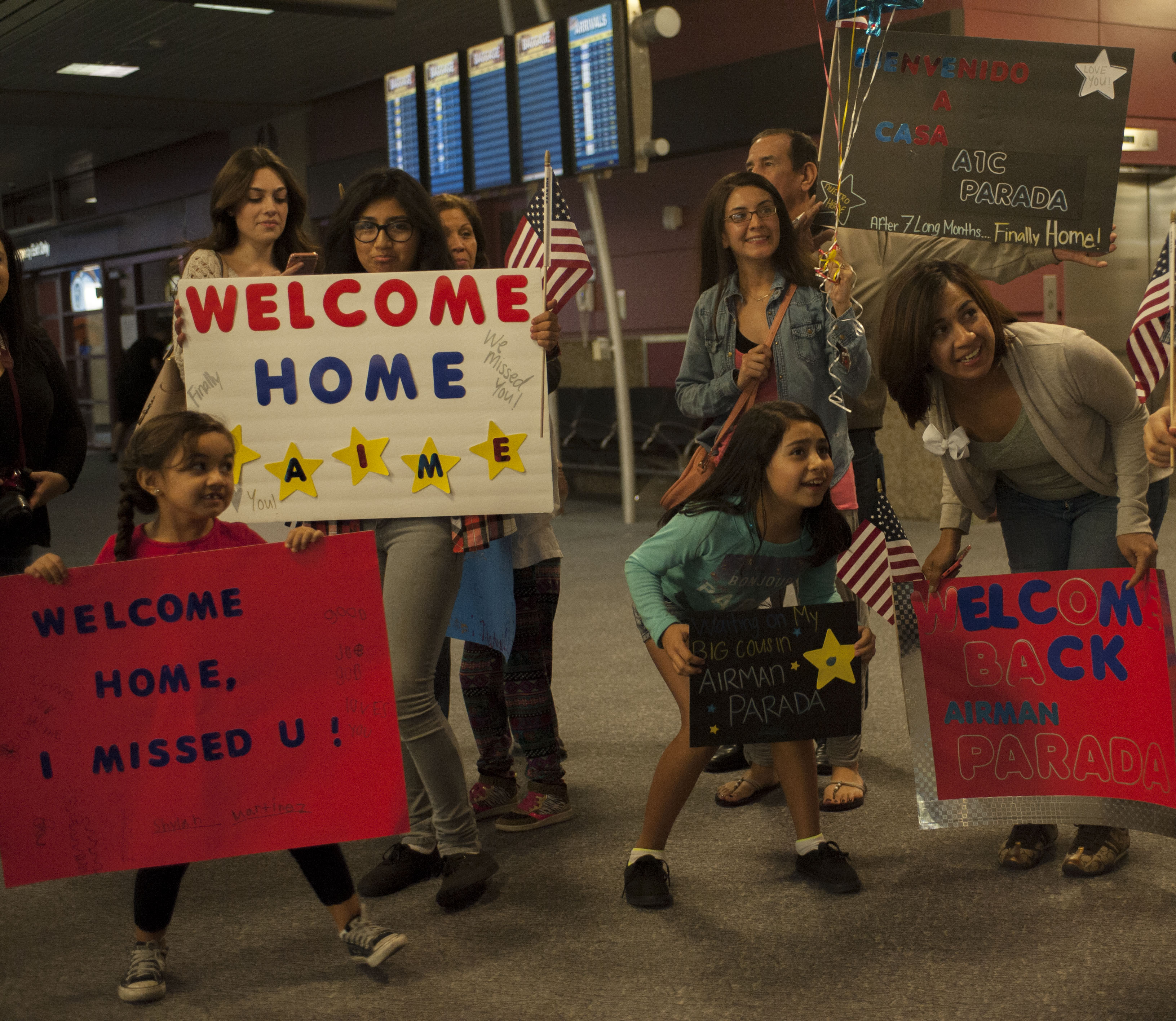 Welcome Home Sign Airport