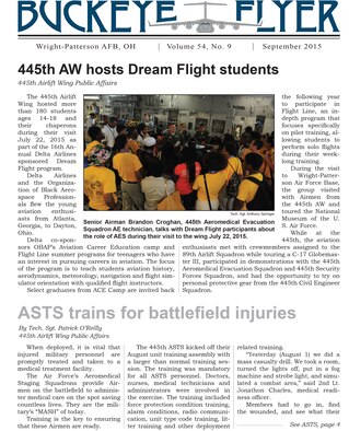 September issue of the Buckeye Flyer now available > 445th Airlift Wing > Article Display