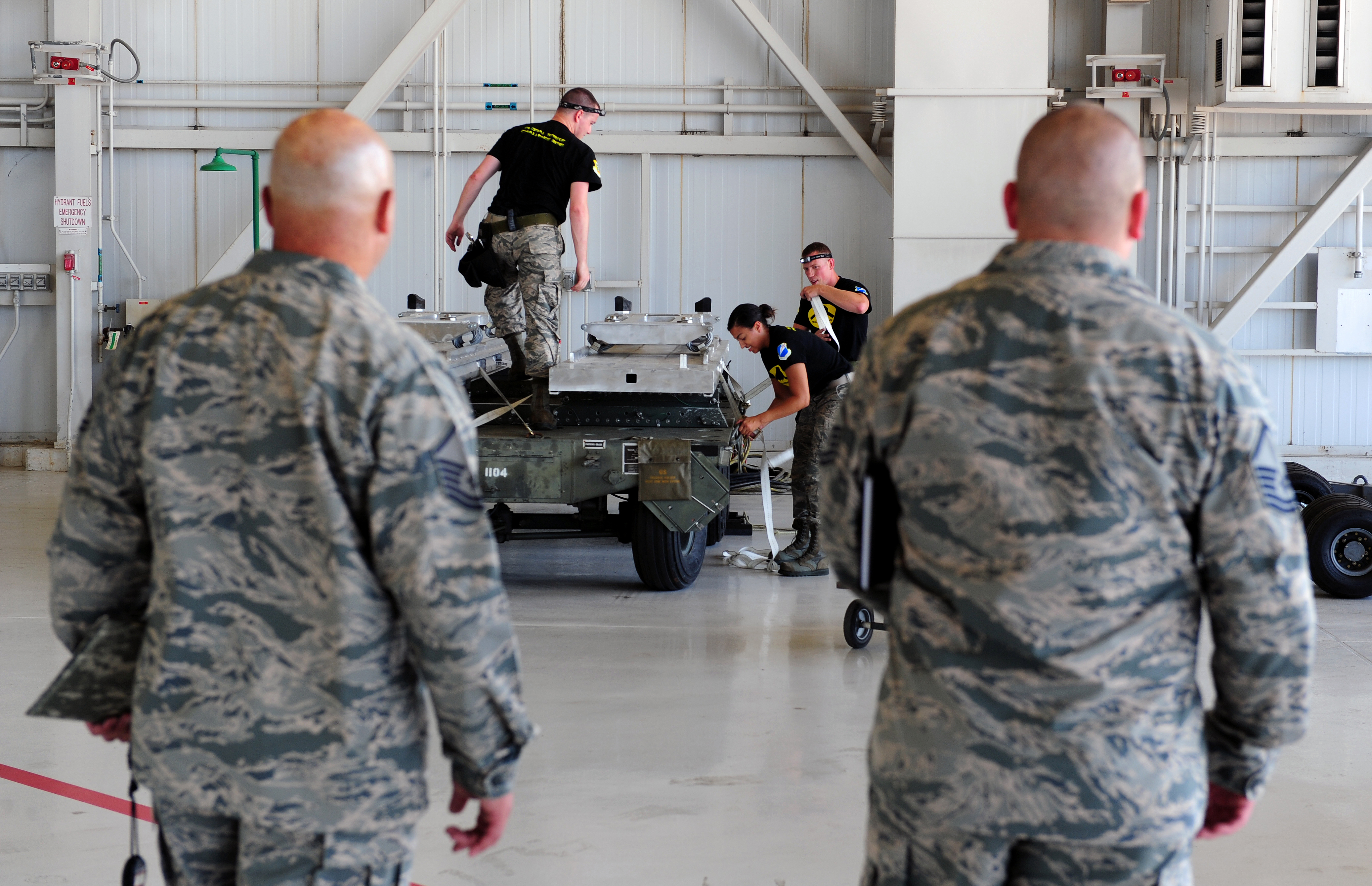 Whiteman Warriors display the art of weapons loading during GSC ...