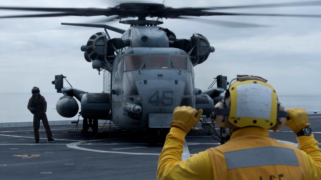 Flight operations aboard USS Somerset