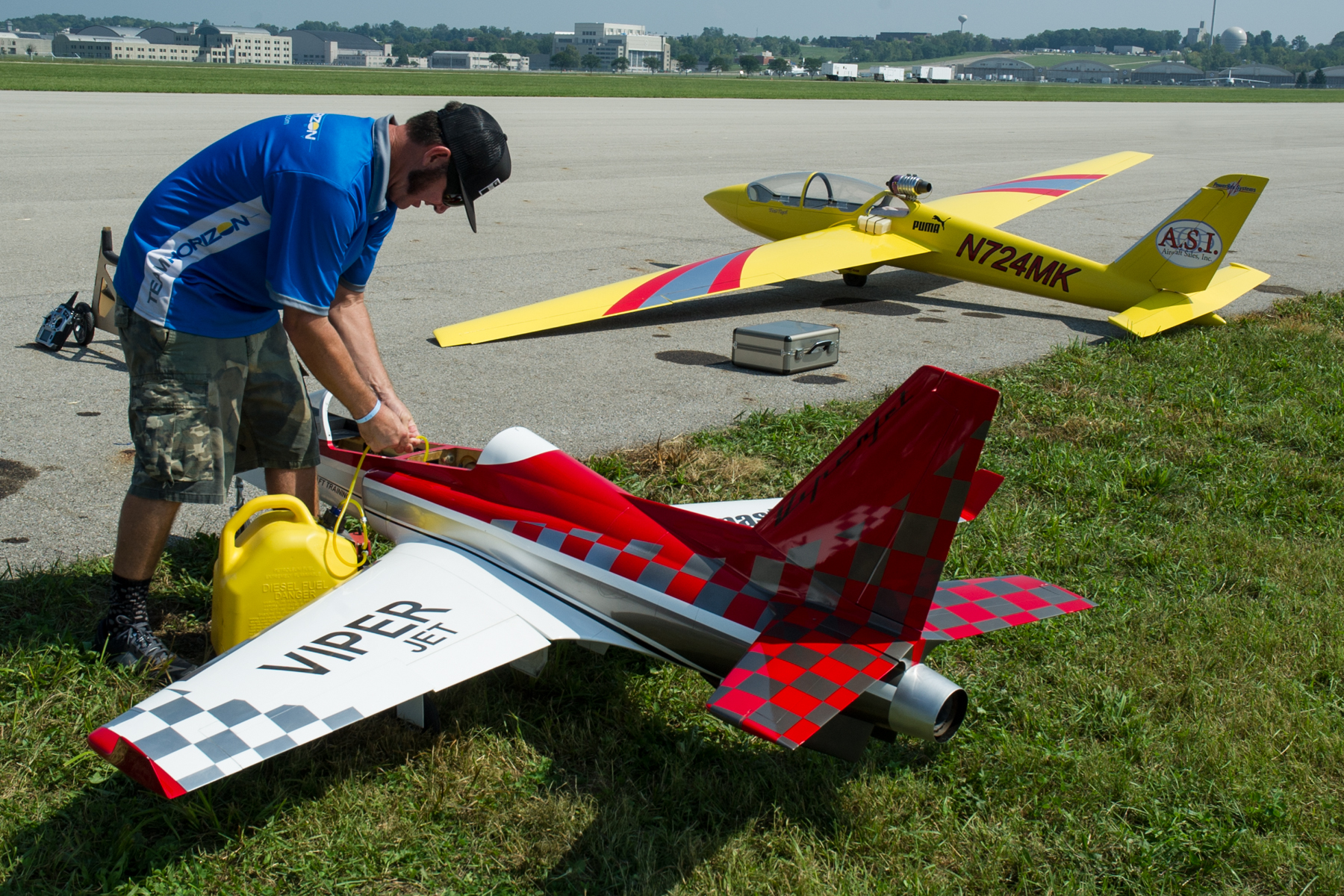 Giant Scale Radio-Controlled (RC) Model Aircraft Air Show