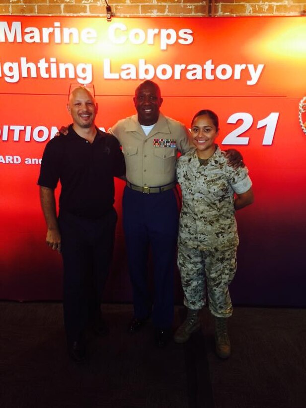 The Sergeant Major of the Marine Corps with MCWL at Marine Week Phoenix