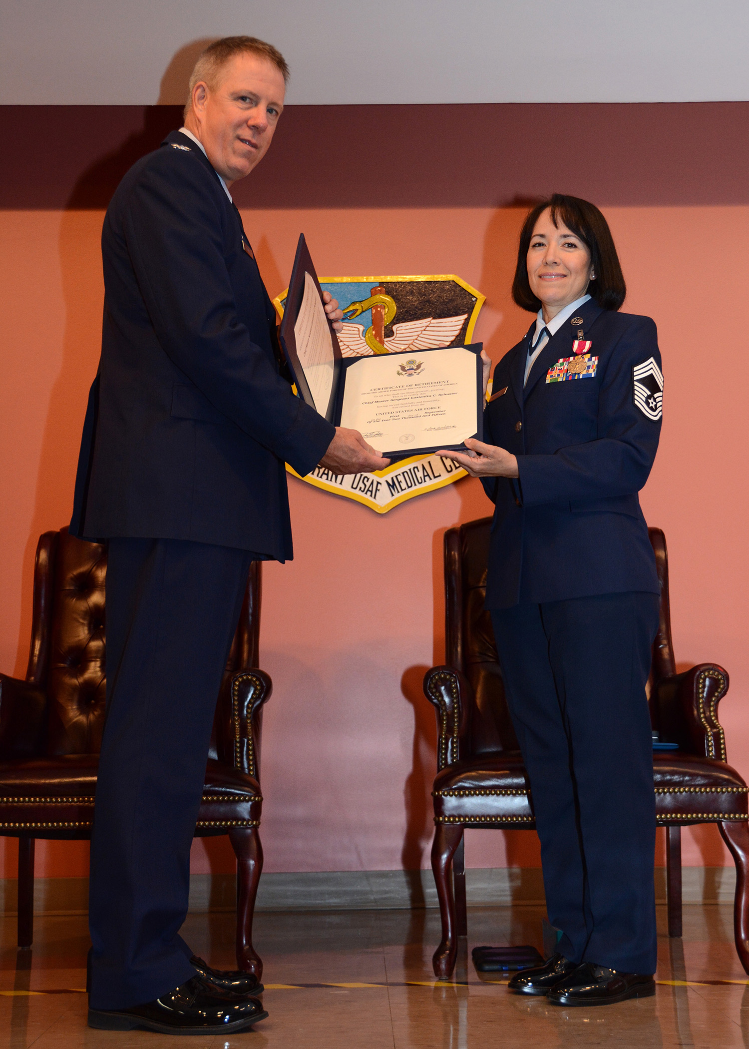 349th Aeromedical Staging Squadron superintendent retires after 33 ...