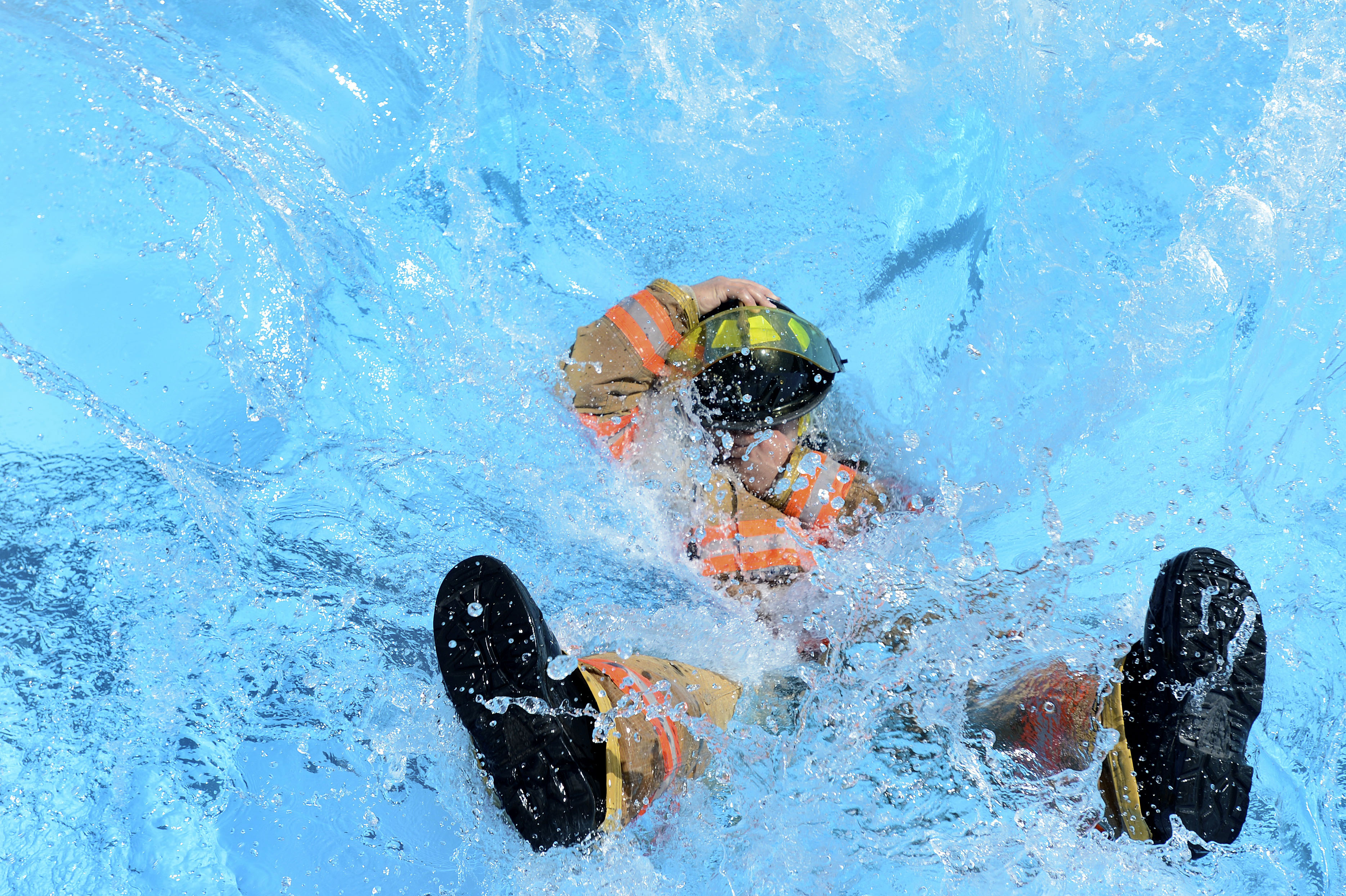 Firefighter training makes a splash