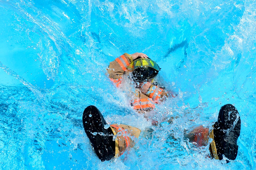 Firefighter training makes a splash