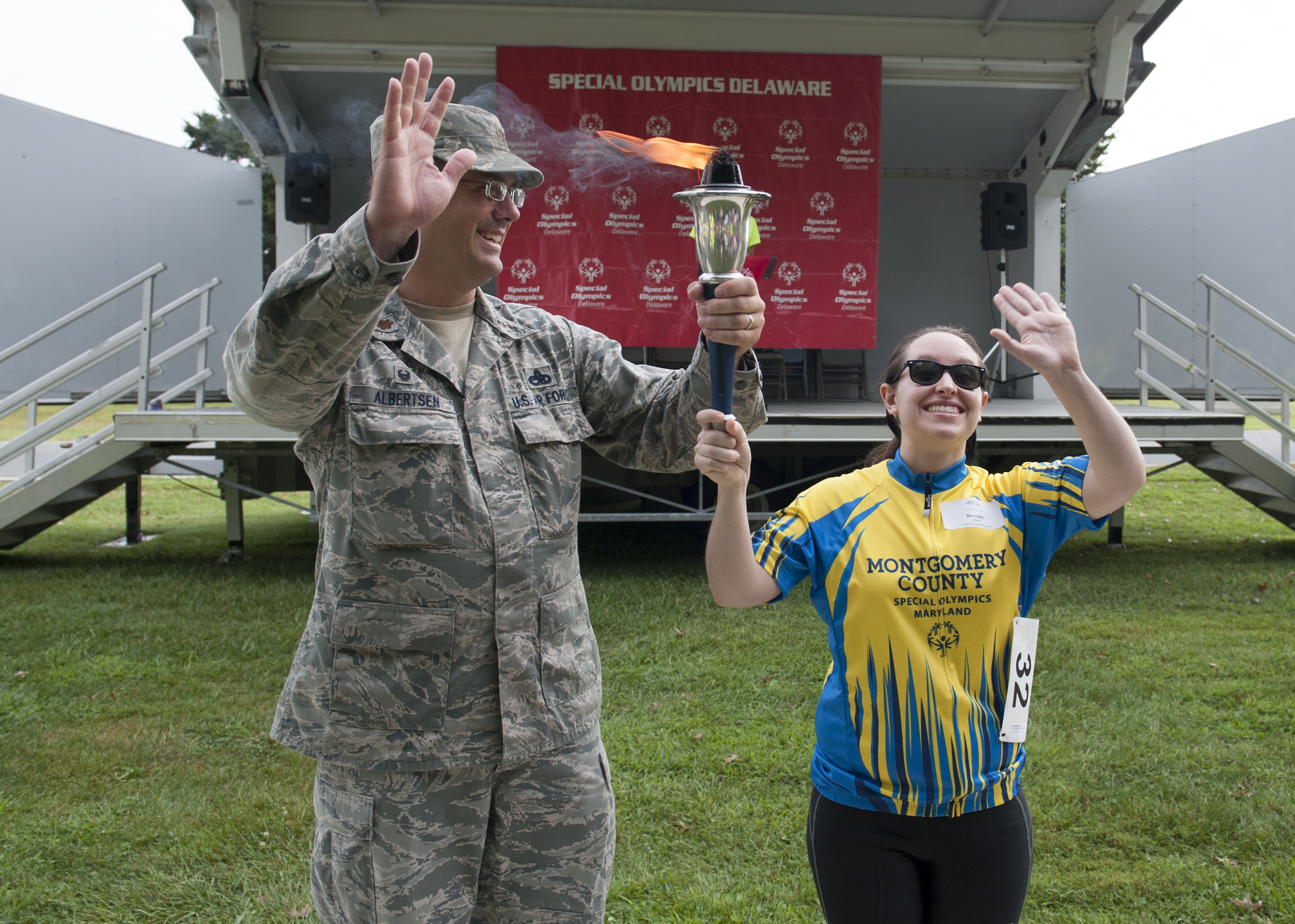 Special Olympics supported by volunteer Airmen