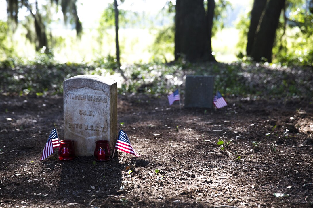 Edgerly Cemetery unveiled, Binyard family honored at MCAS Beaufort