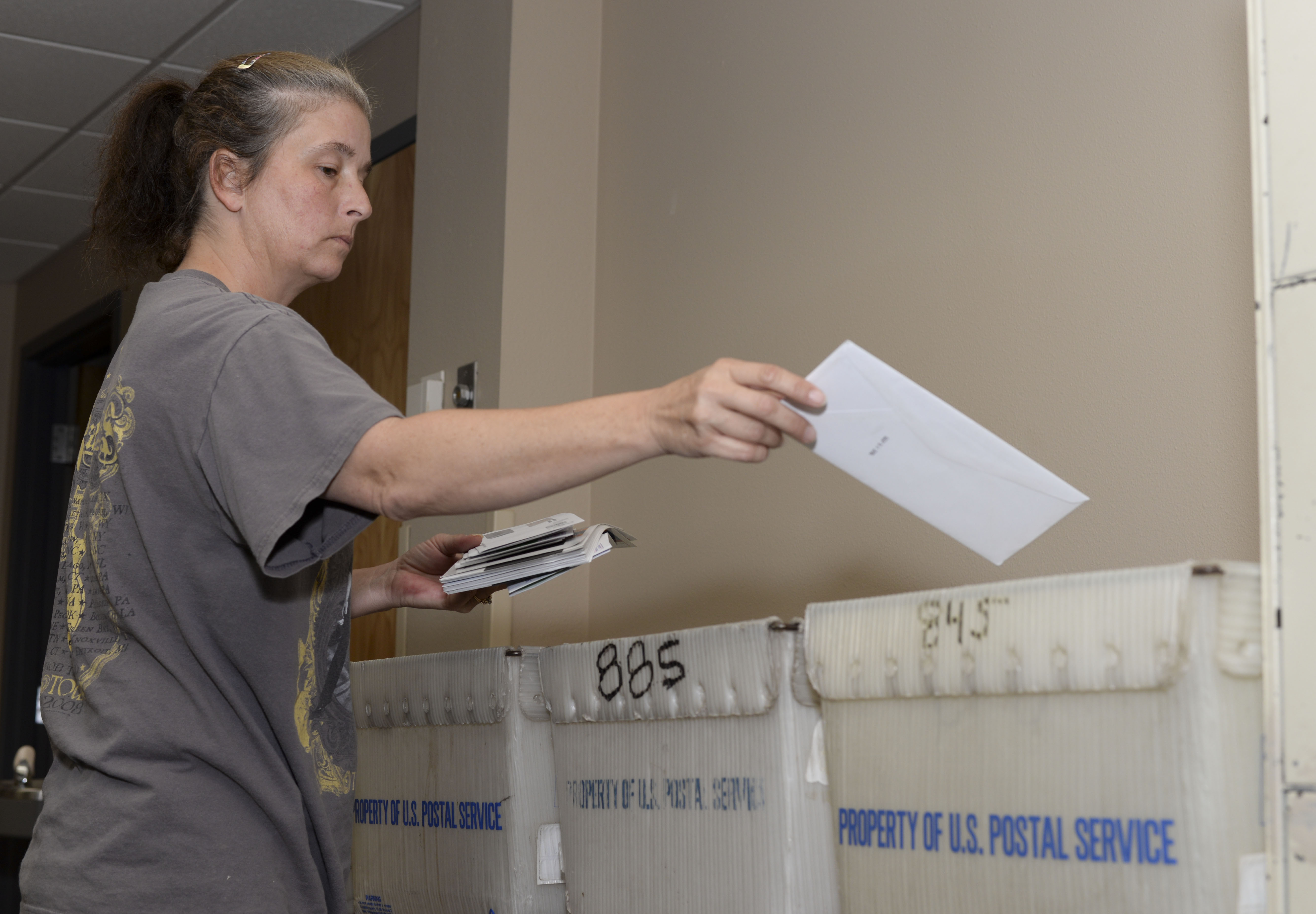 Mail call: postal center serves dormitories > Barksdale Air Force Base ...