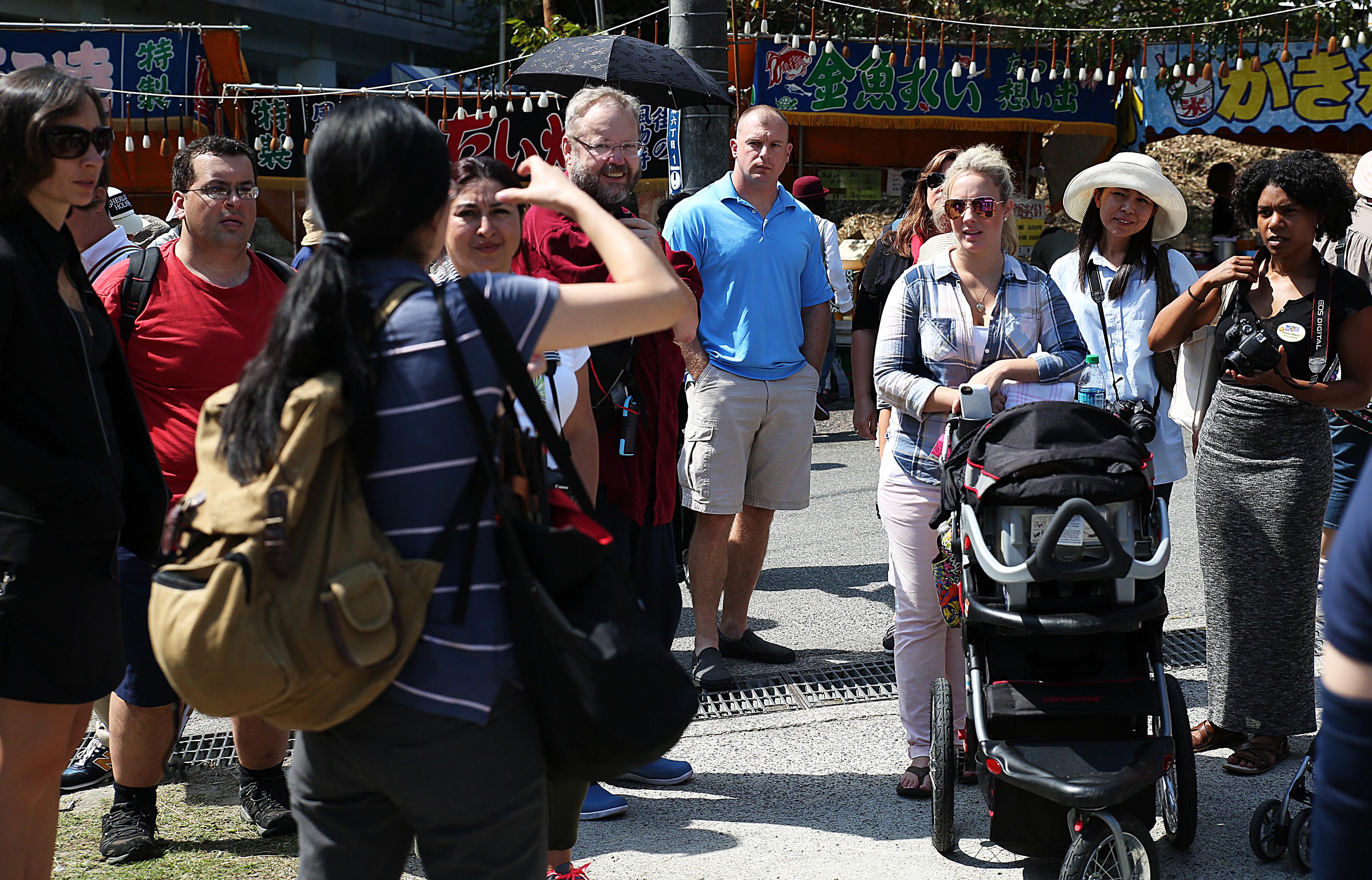 Station residents attend Japanese Calligraphy Brush Festival, Museum ...