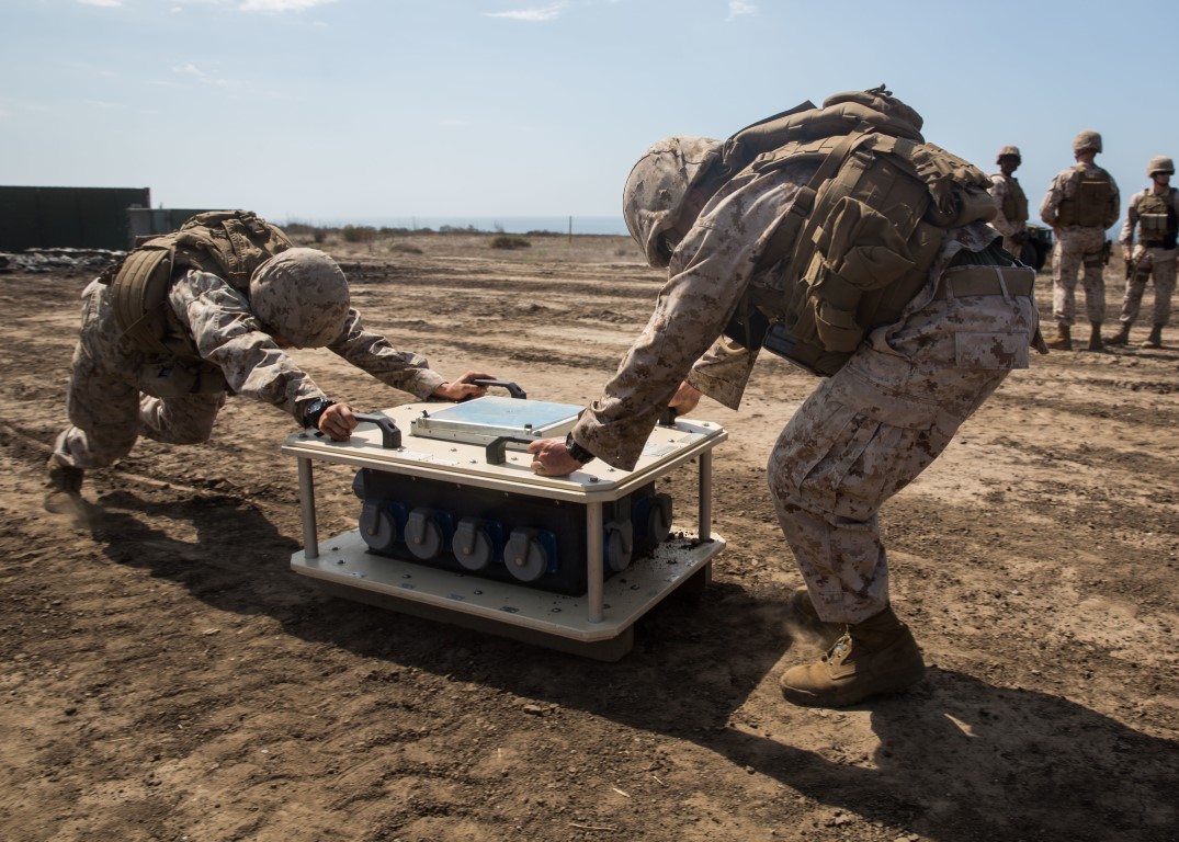 MHG Marines wire up in preparation for MEFEX 16