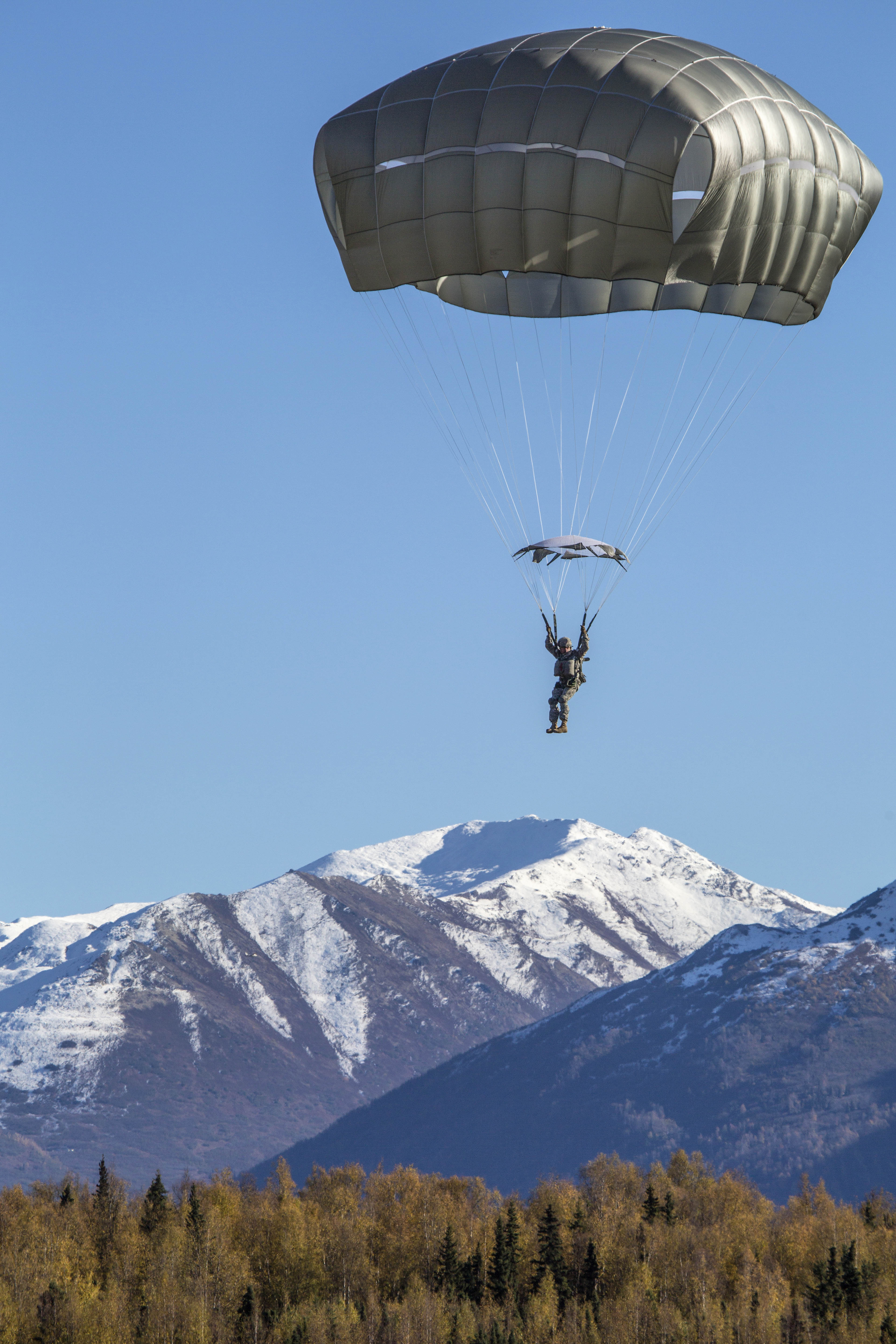 Paratrooper Descends | U.S. Department of War