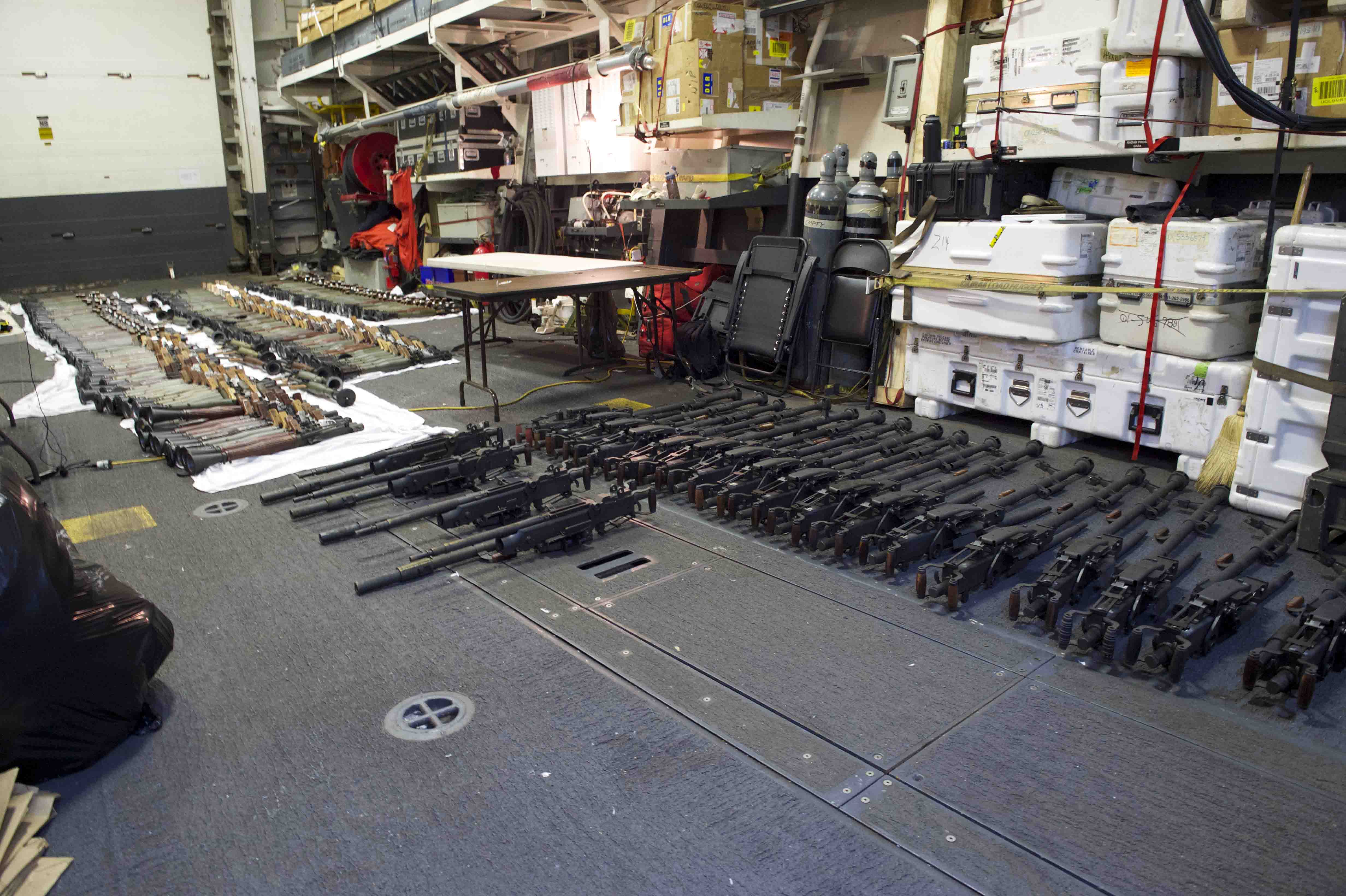Third Illicit Arms Shipment in Recent Weeks Seized in Arabian Sea > U.S ...