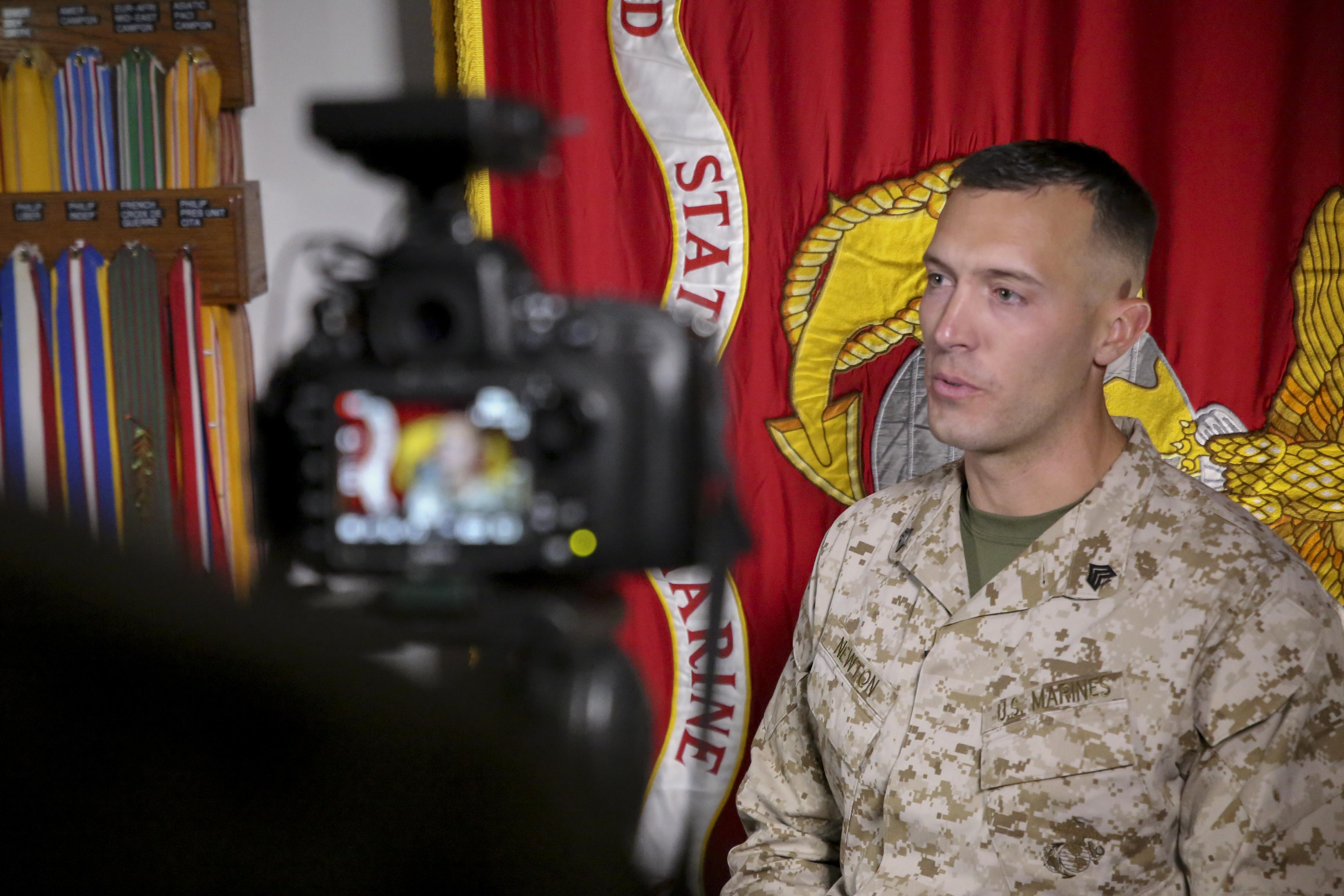 DMA Interview On-coming and Off-going Color Sergeant of the Marine Corps
