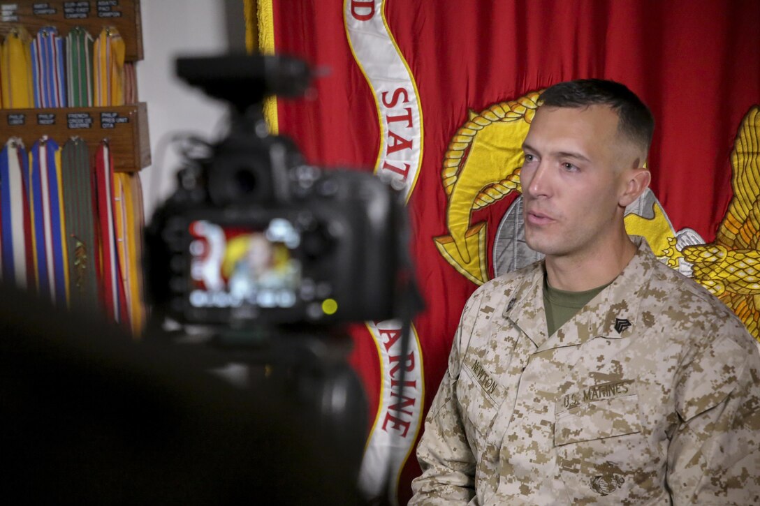 DMA Interview On-coming and Off-going Color Sergeant of the Marine Corps