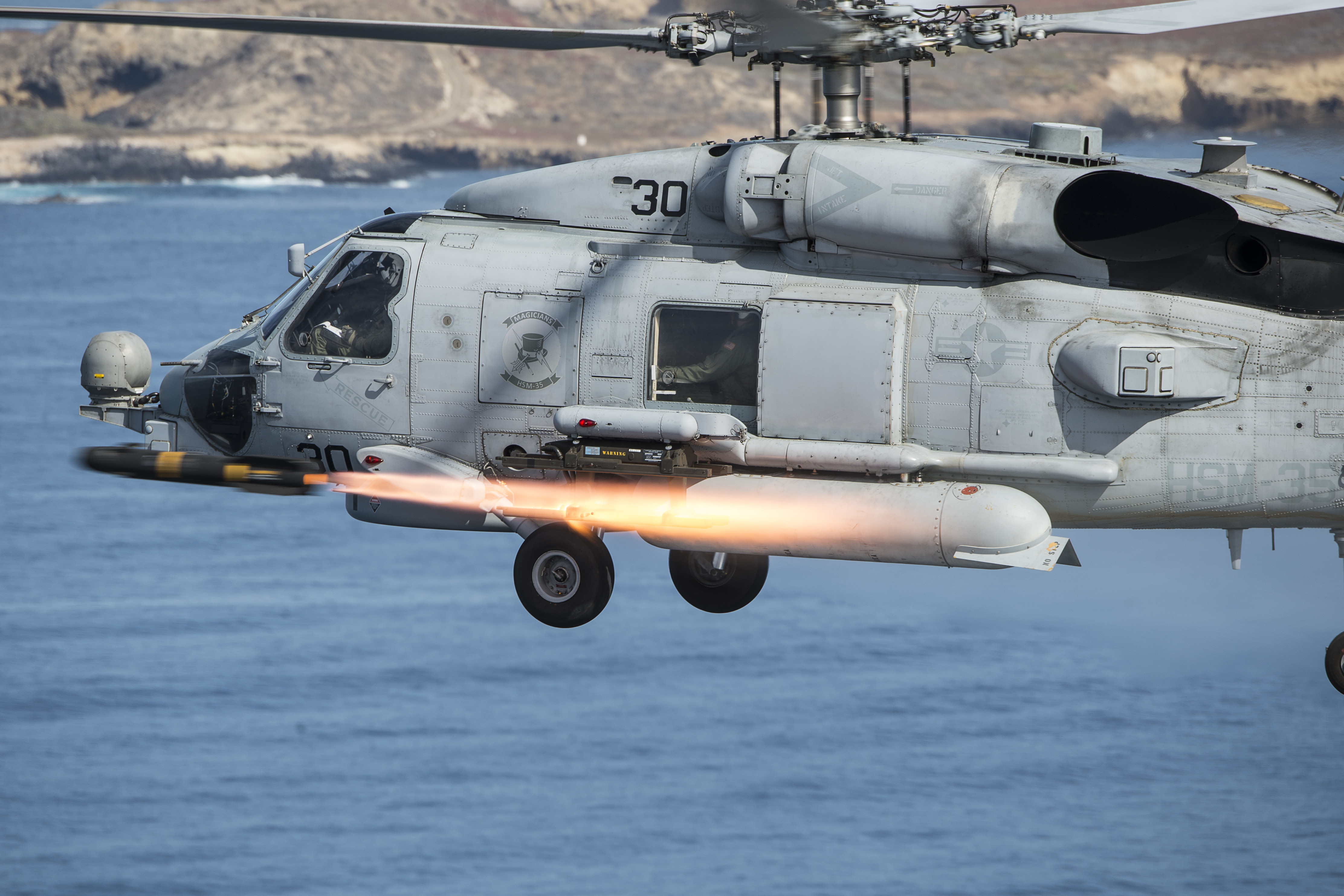 HSC-23 Successfully Executes First MQ-8B Remote Designation Hellfire ...