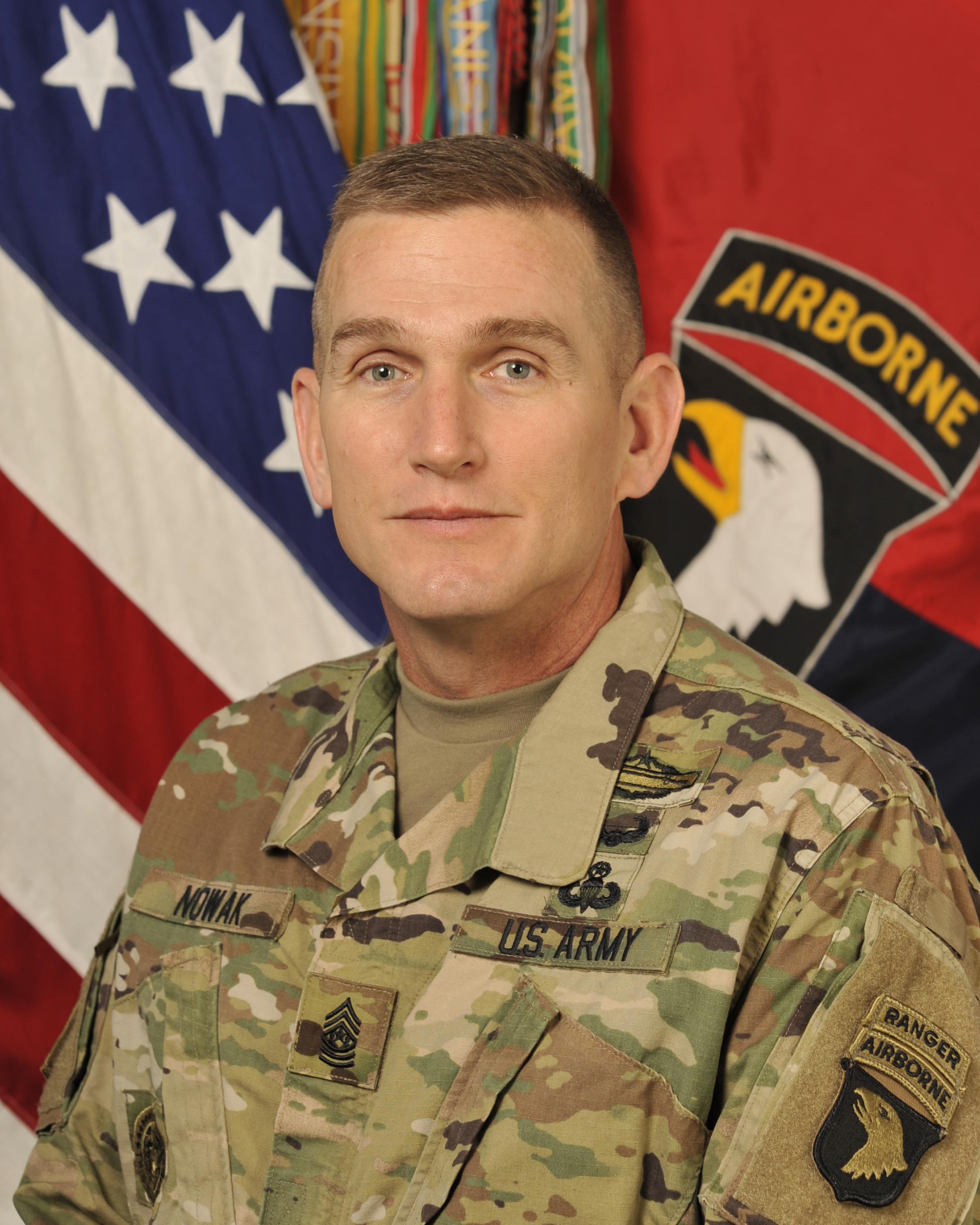 Command Sergeant Major Gregory F. Nowak