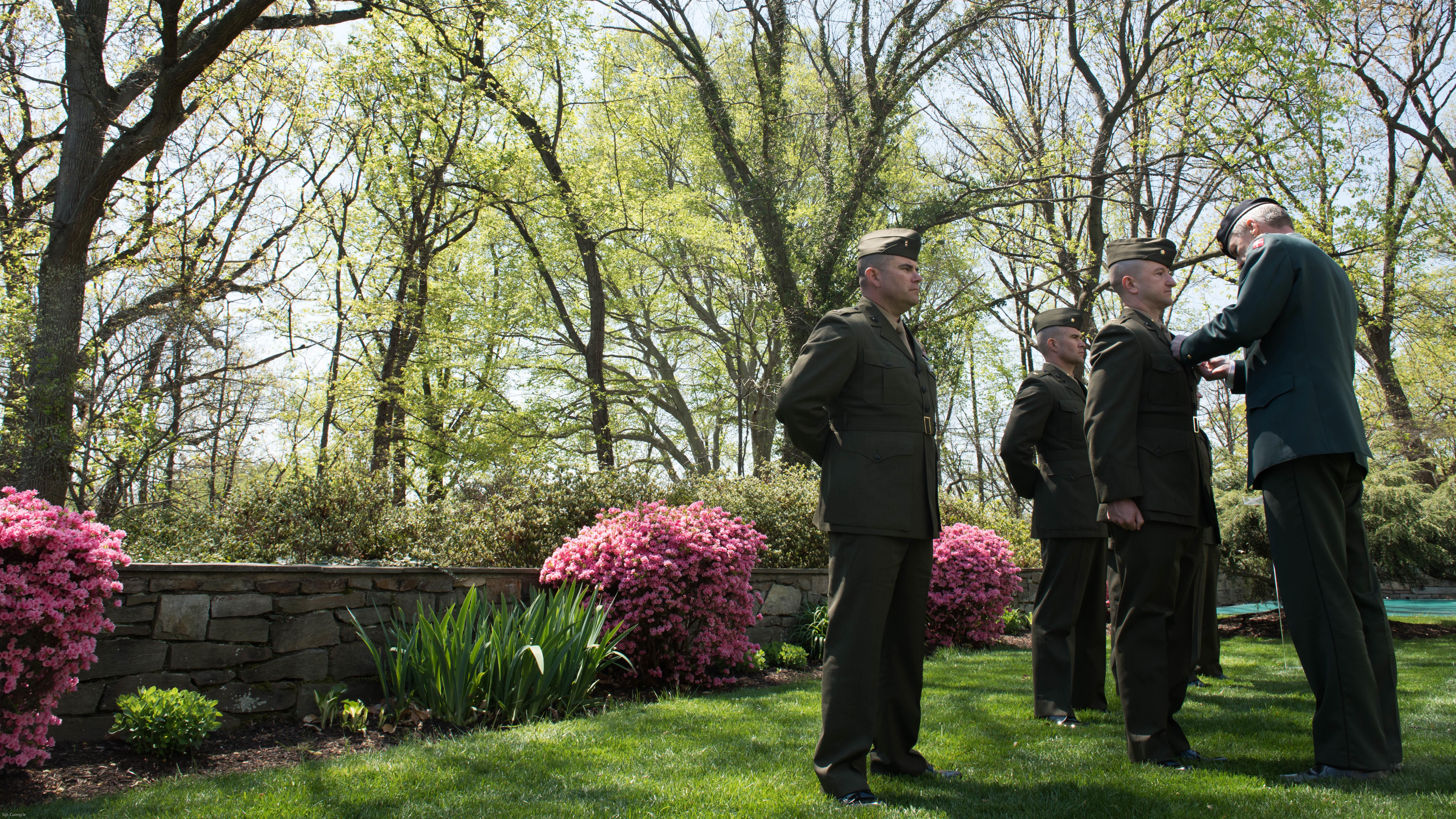 Marines awarded medals from Danish Gen. Peter Bartram