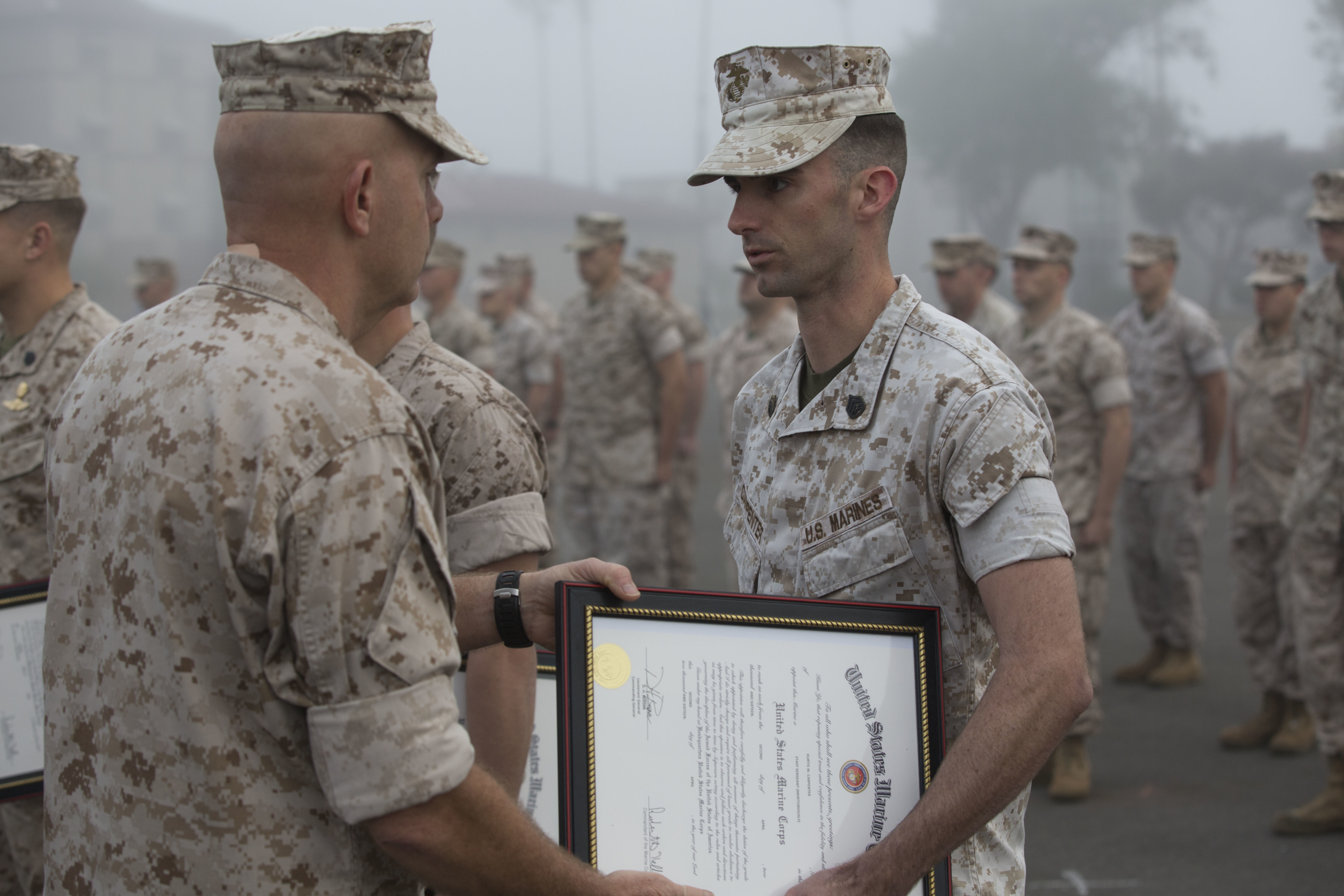 I MEF CG, Sgt. Maj. Meritoriously promote new SNCOs > I Marine ...