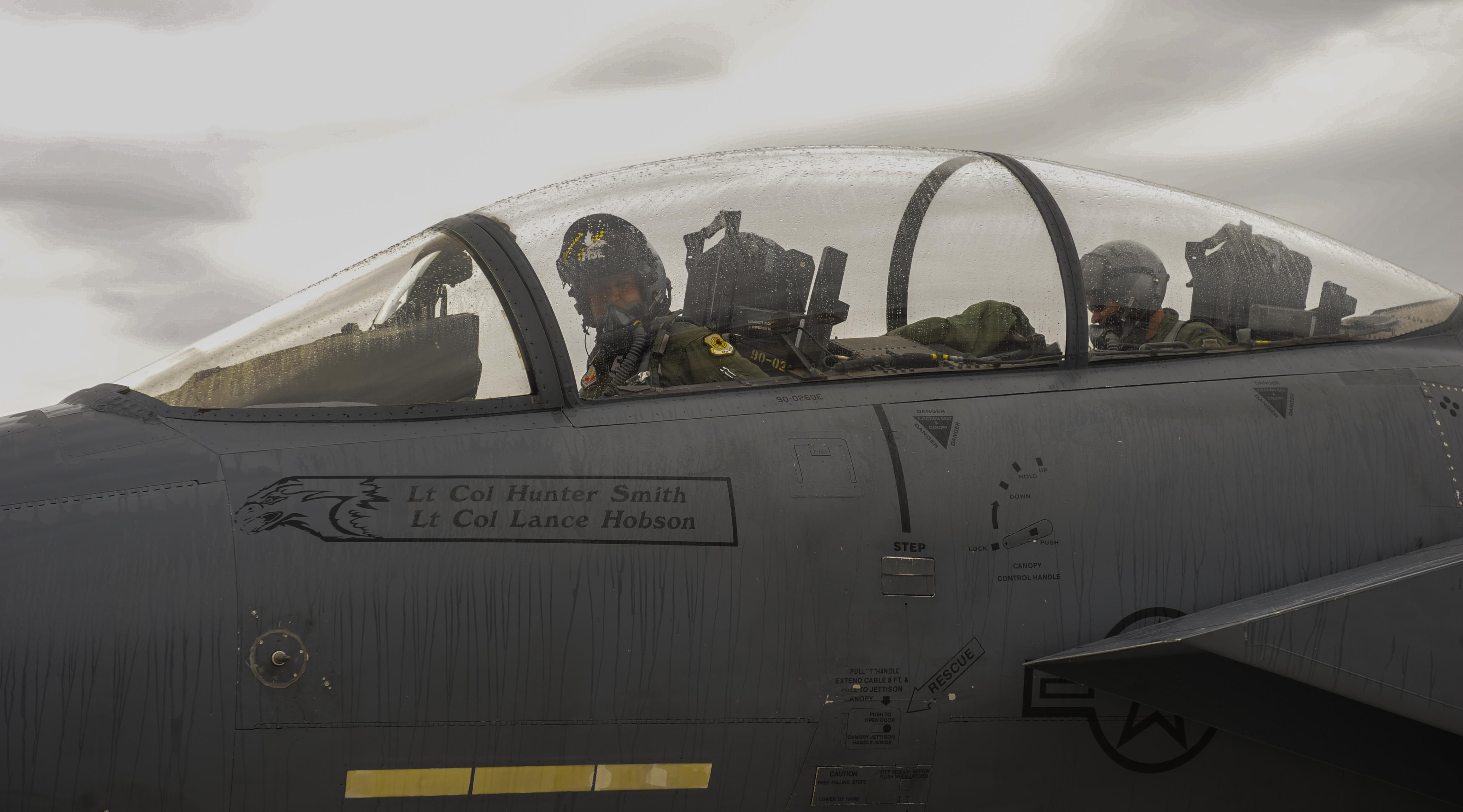 Brig. Gen. Short and Col. Steffens final flights at Nellis AFB
